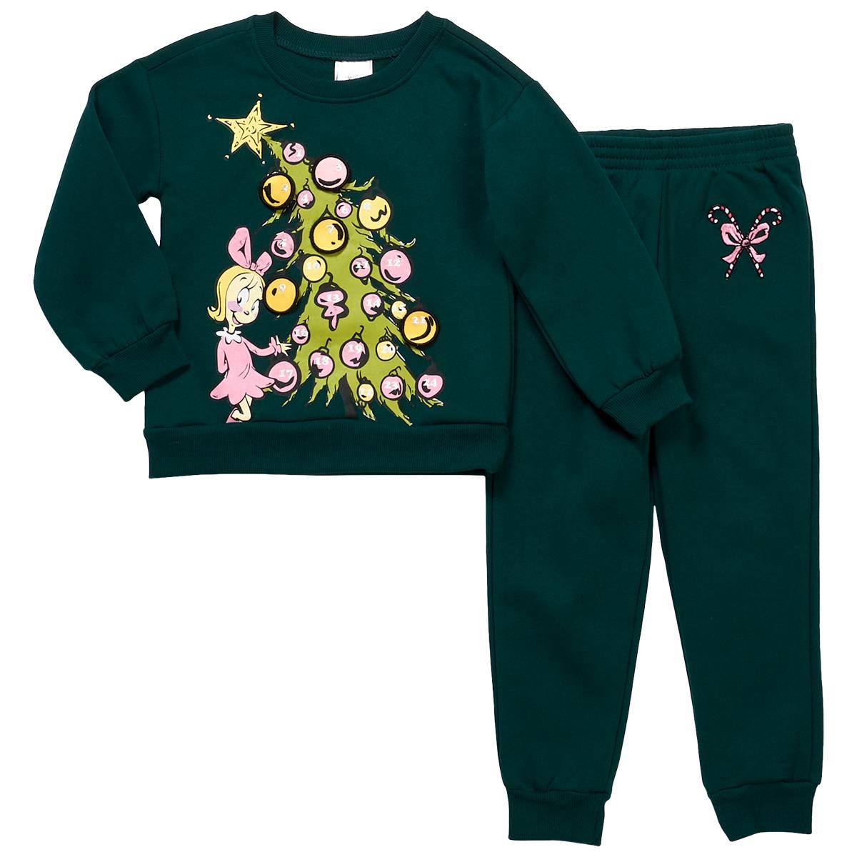 Click here for Girls (4-6x) Grinch(tm) Christmas Tree Crew & Jogg... prices
