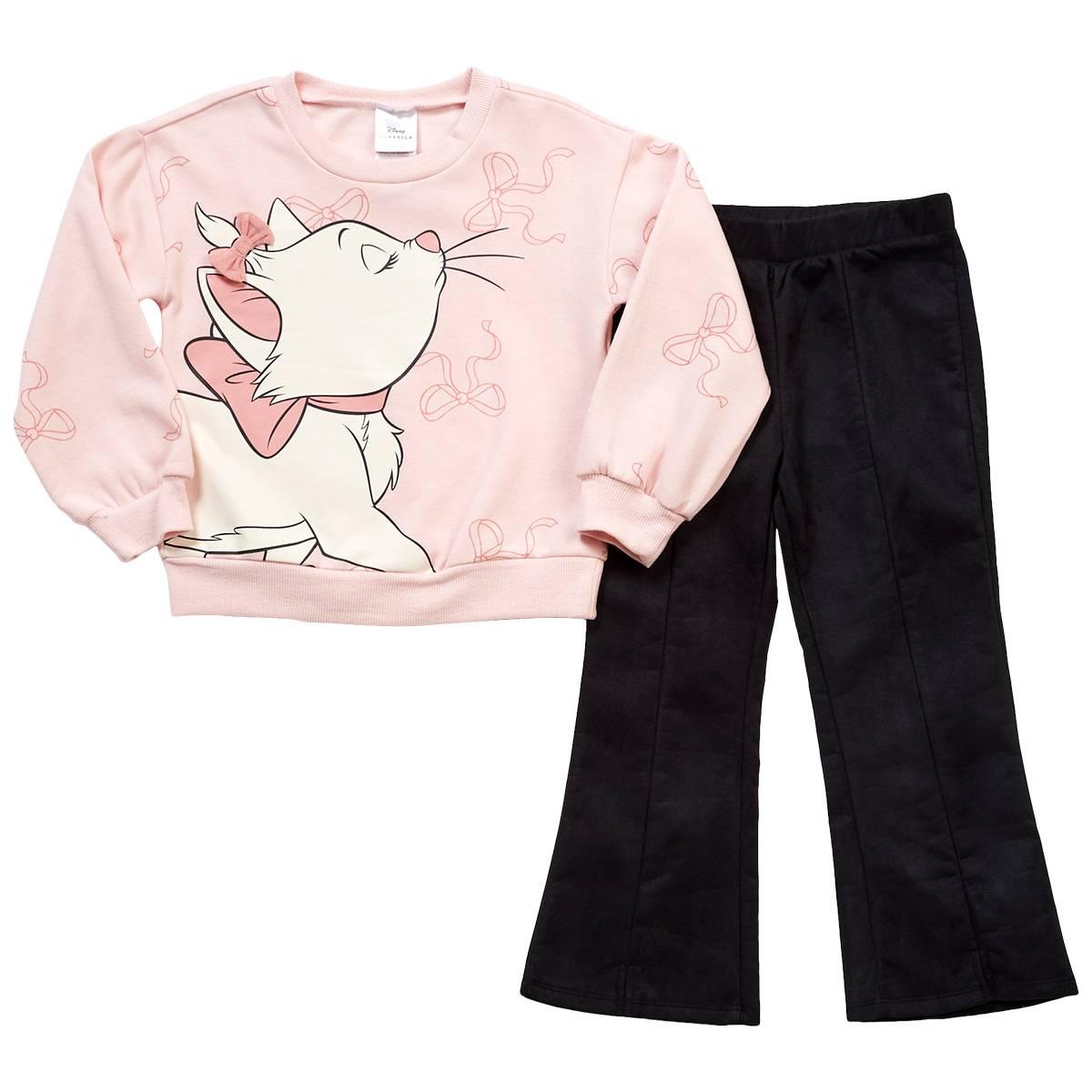 Click here for Girls (4-6x) Disney Marie Bow Sweatshirt & Flare P... prices
