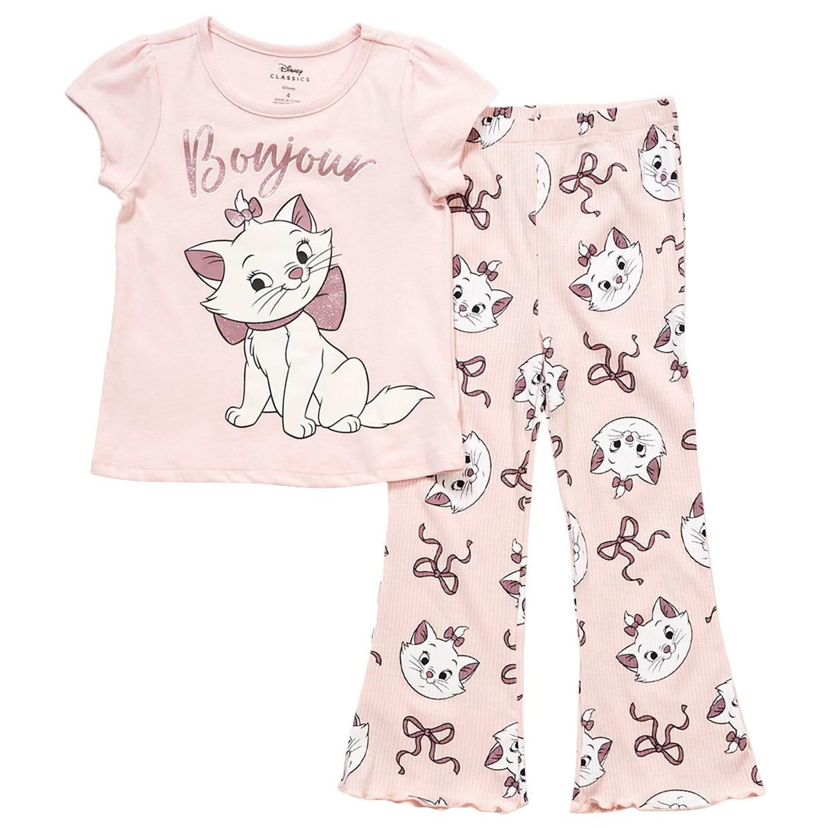 Click here for Girls (4-6x) Disney Marie the Cat Bonjour Tee & Le... prices