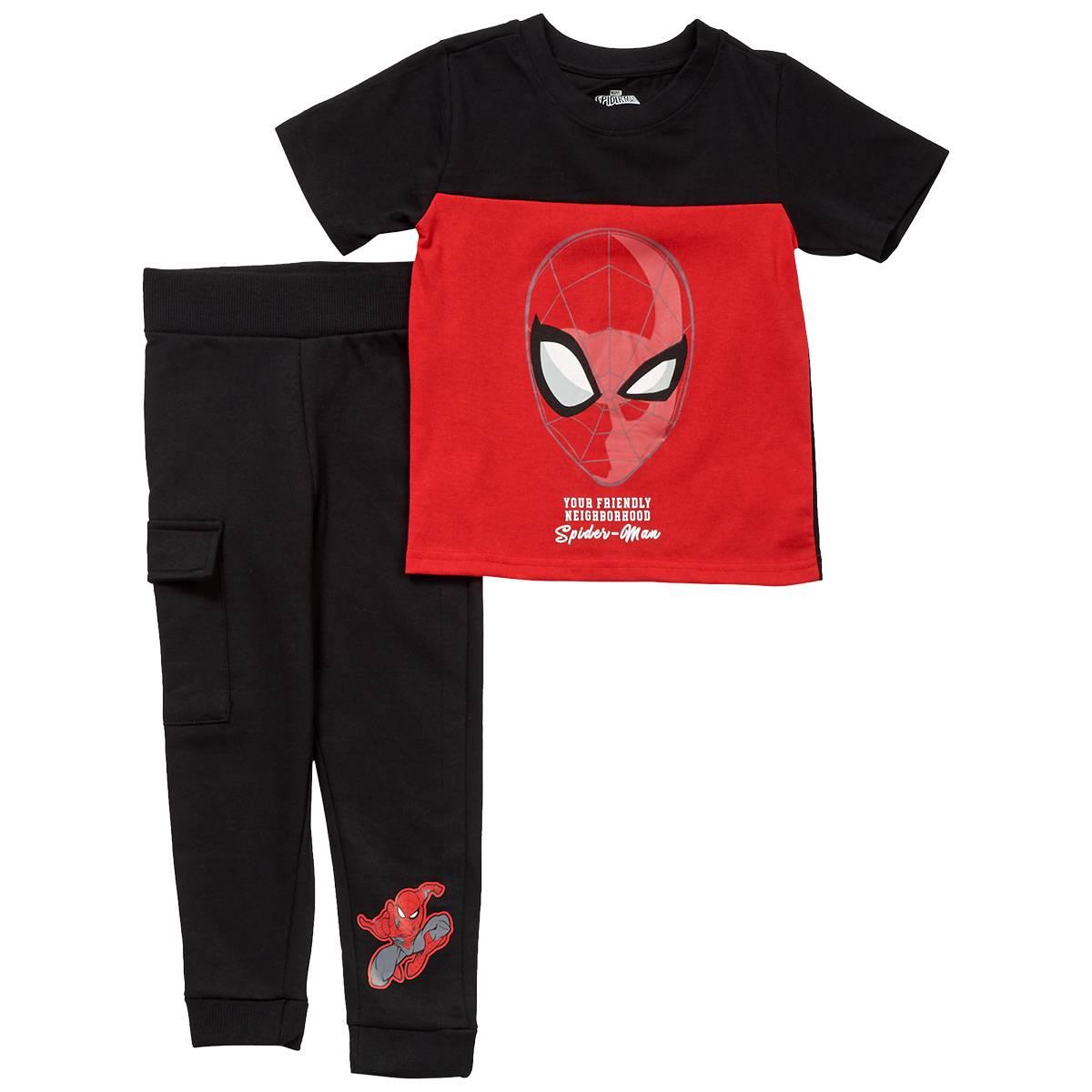 Click here for Boys (4-7) Spider-Man Color Block Tee & Jogger Swe... prices