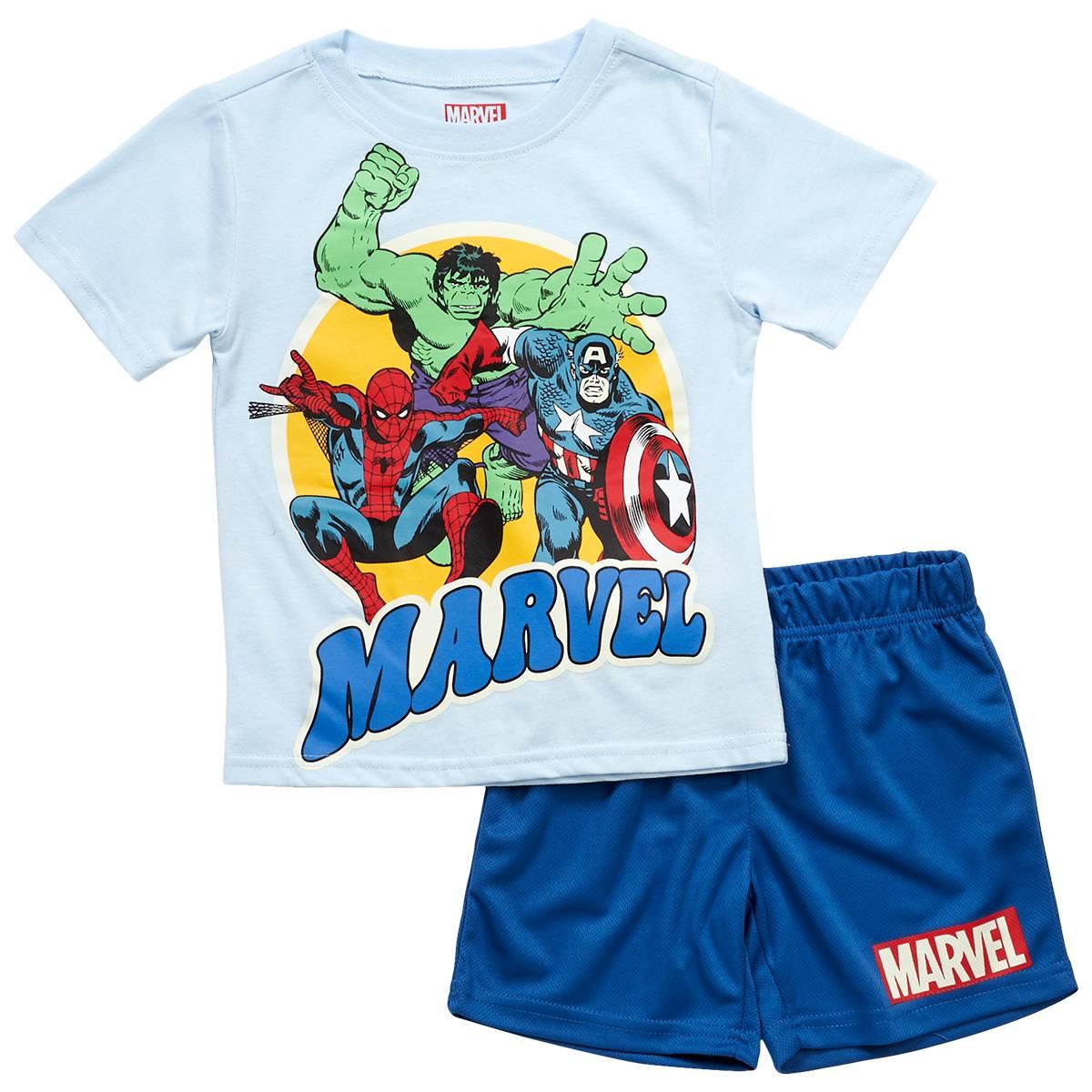 Click here for Boys (4-7) Marvel Avengers 2pc. Top & Mesh Shorts... prices
