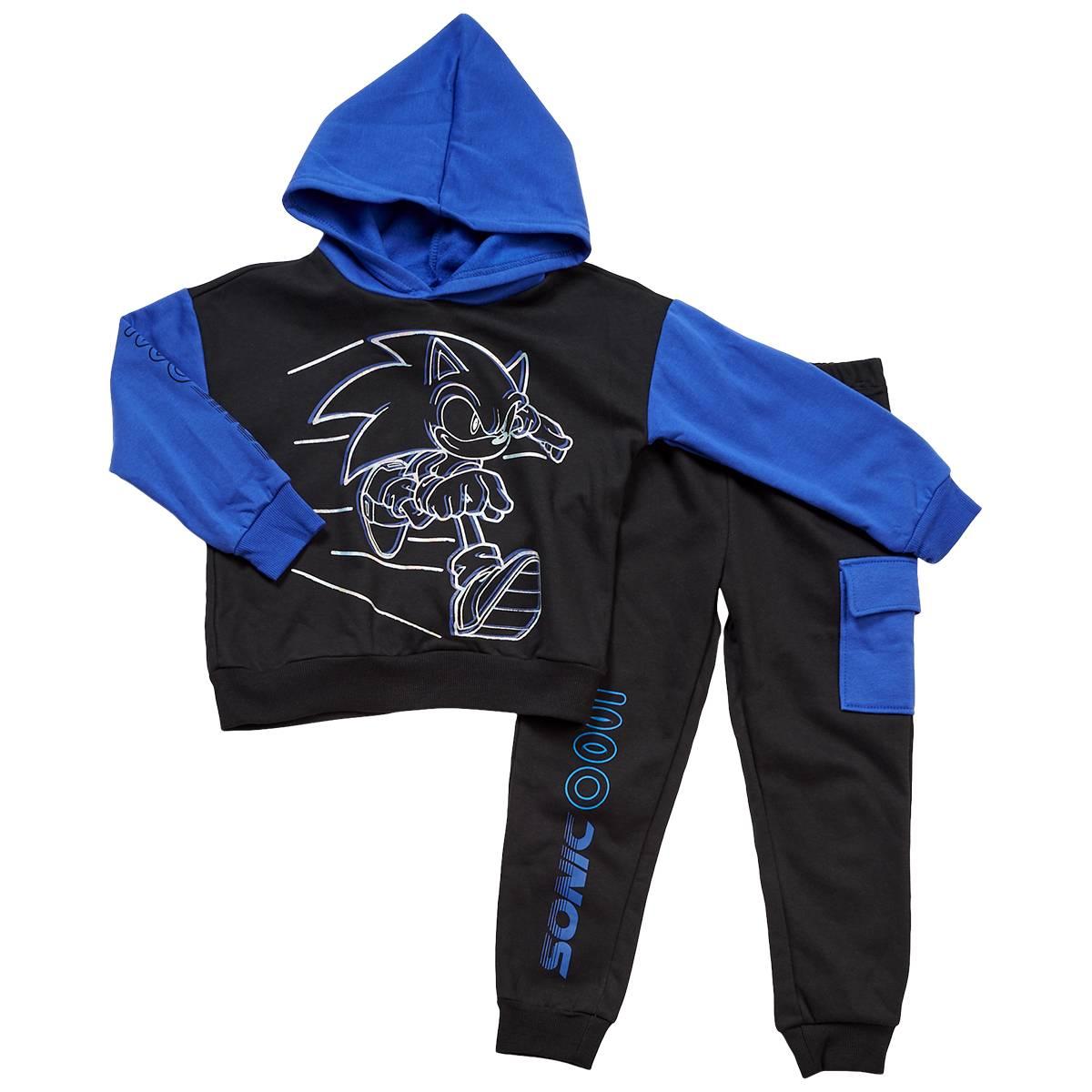Click here for Boys (4-7) Sonic Color Block Hoodie & Jogger Set prices
