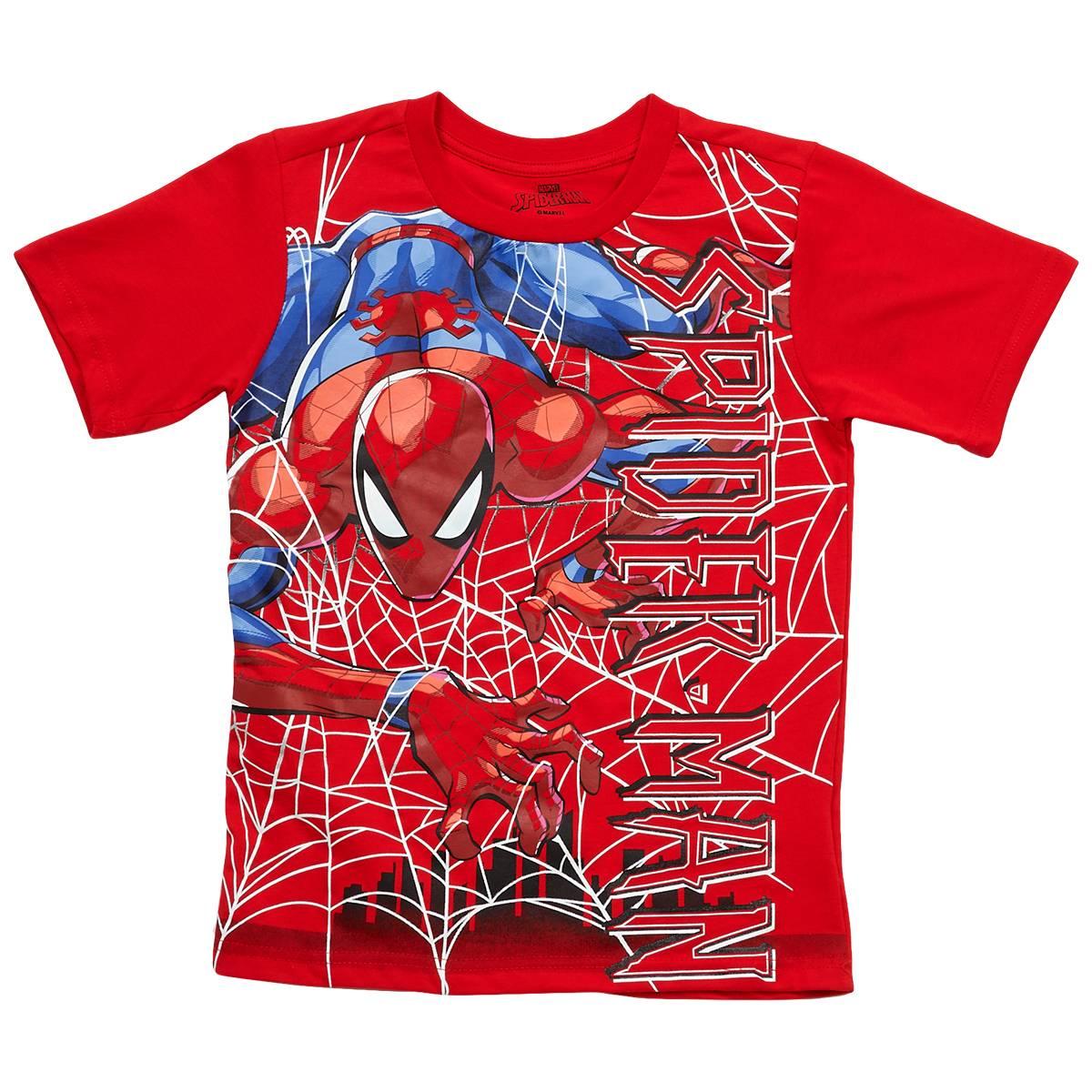 Click here for Boys (8-12) MARVEL Spider-Man Short Sleeve Tee - R... prices