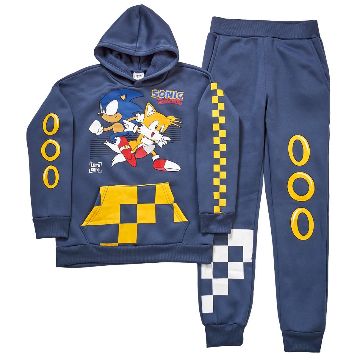 Click here for Boys (8-14) Sonic & Tails 2 Pc Hoodie & Joggers Se... prices