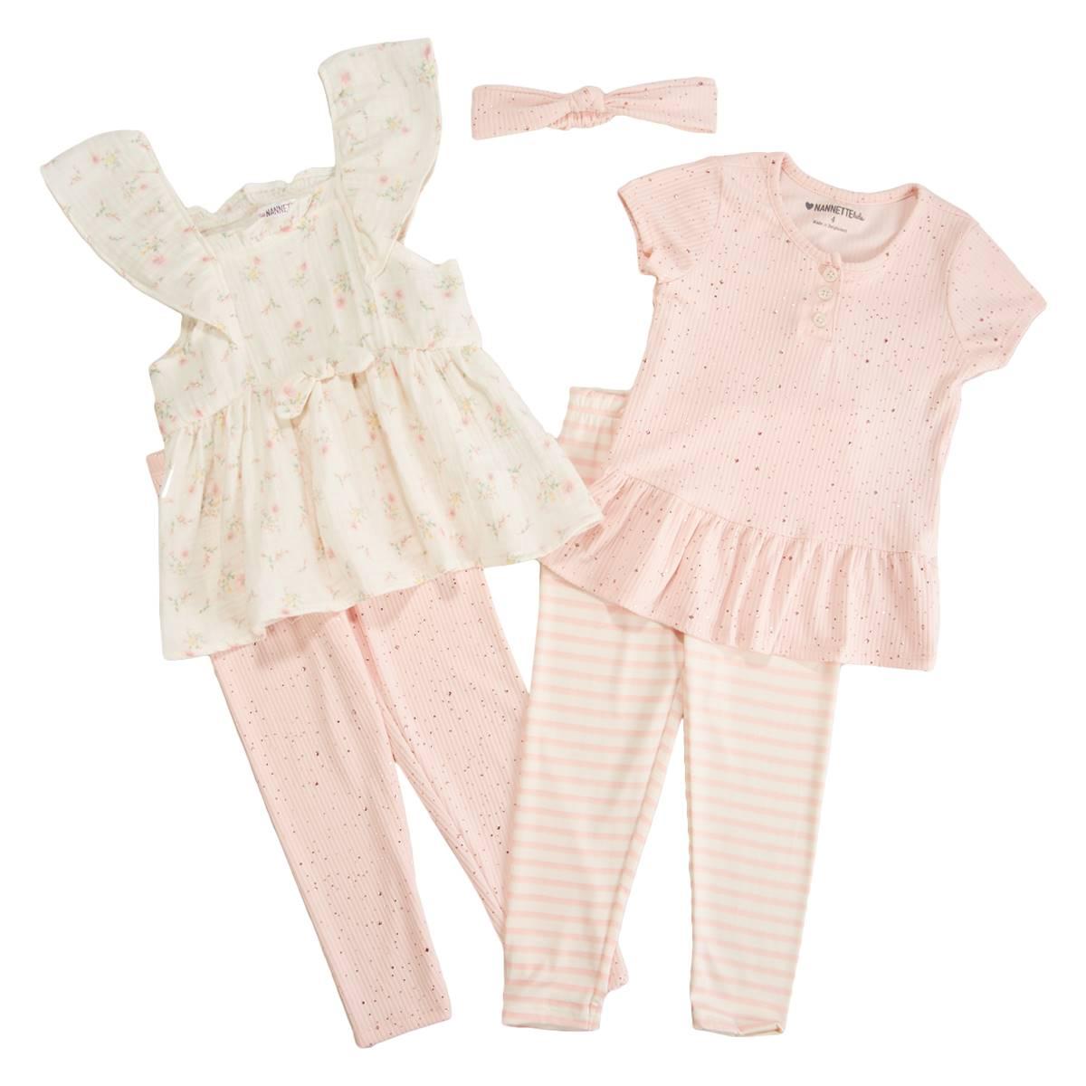 Click here for Girls (4-6x) Nannette 4pc. Foil/Floral Gauze Tops... prices