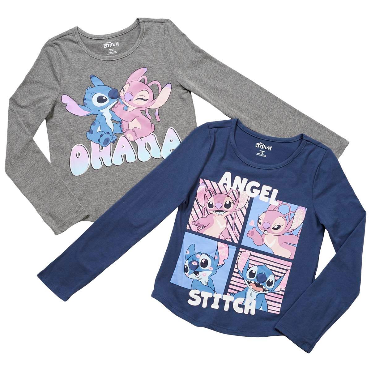 Click here for Girls (7-12) Disney Stitch & Angel 2pk. Long Sleev... prices