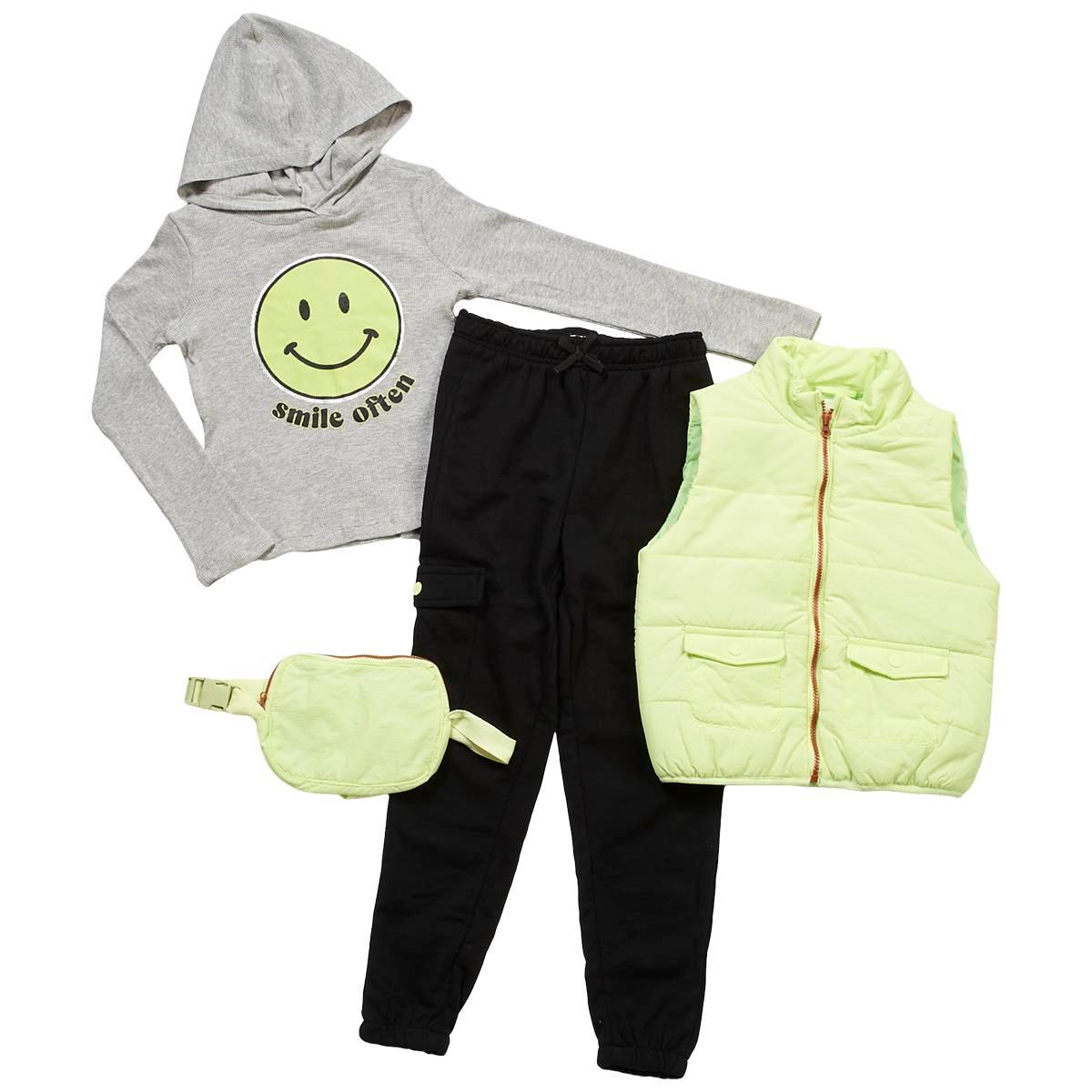 Click here for Girls (7-12) Kensie 3pc. Vest Smile Often Tee & Sw... prices