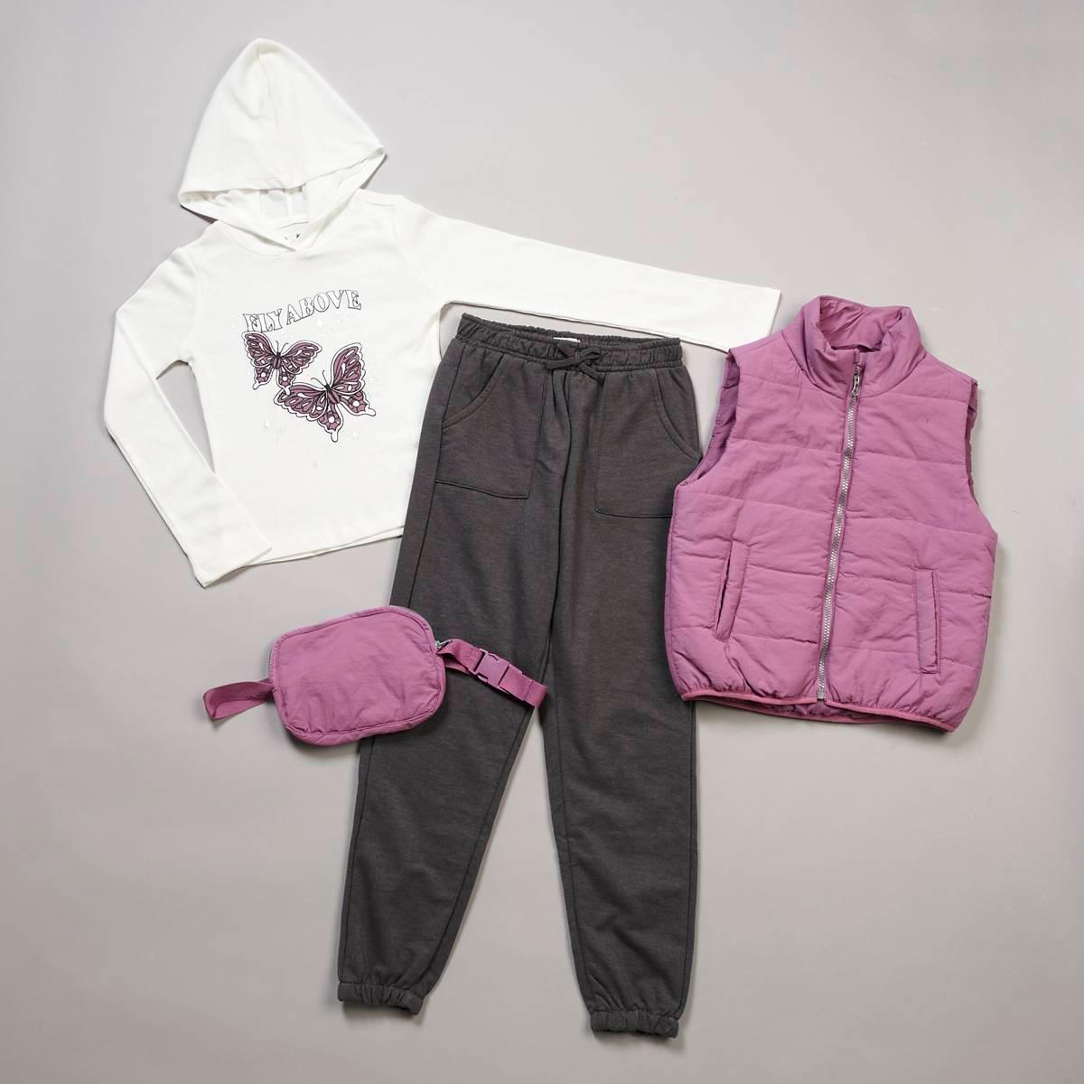 Click here for Girls (7-12) Kensie Girl 3pc. Vest Butterfly Tee &... prices