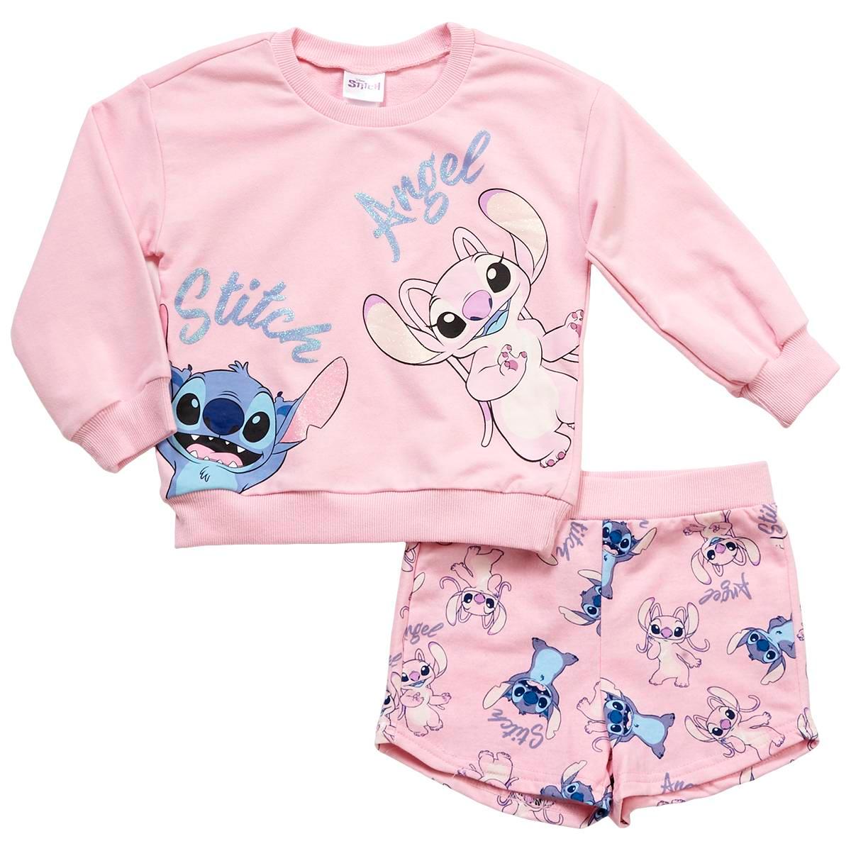 Click here for Toddler Girl Disney Stitch & Angel Sweatshirt & Sh... prices