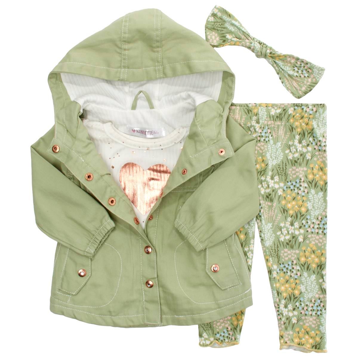 Click here for Baby Girl (12-24M) Nannette(R) 3pc. Heart & Floral... prices