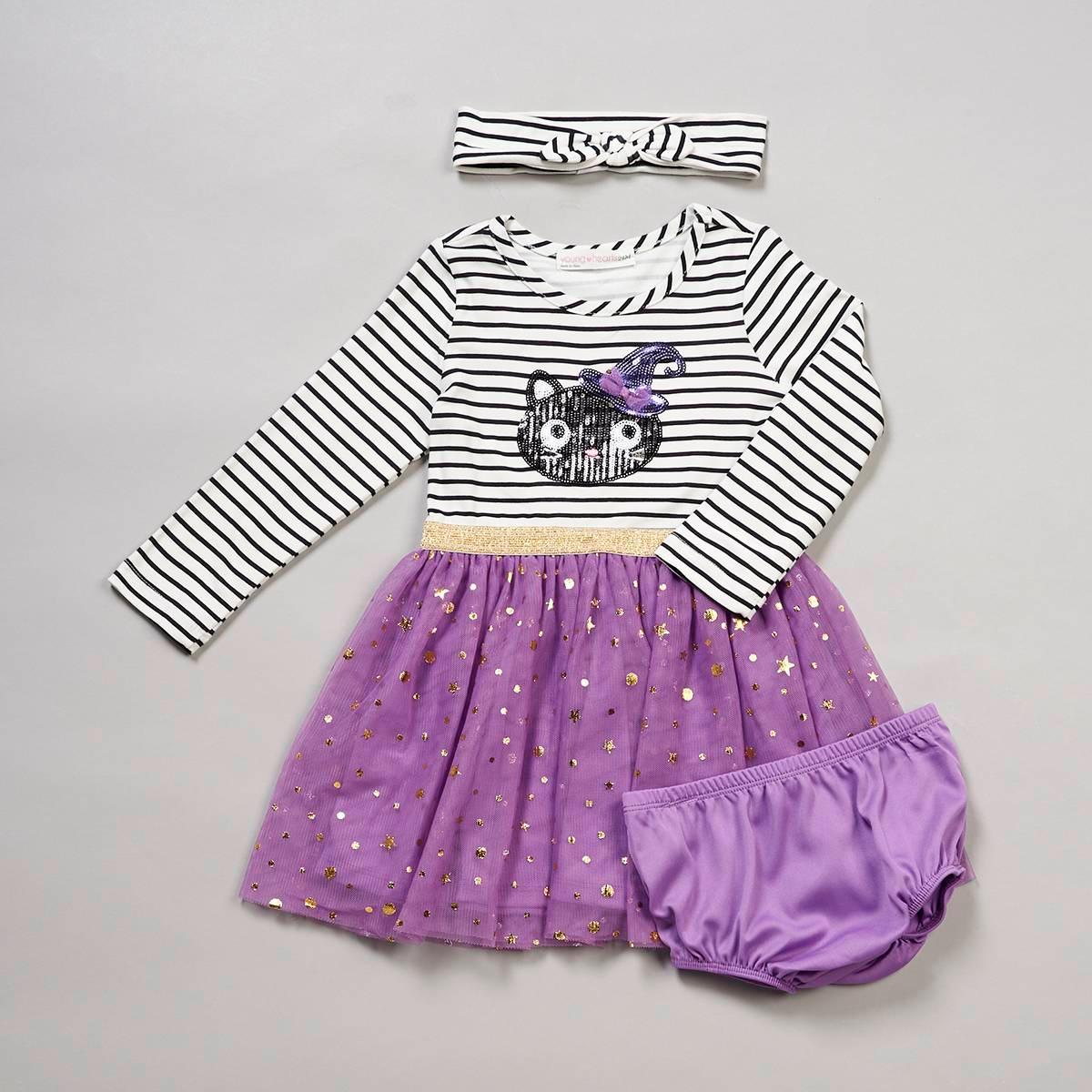 Click here for Baby Girl (12-24M) Young Hearts Witchy Cat Tutu Dr... prices