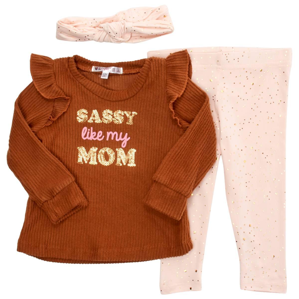 Click here for Baby Girl (12-24M) Nannette 3pc. Sassy Like My Mom... prices
