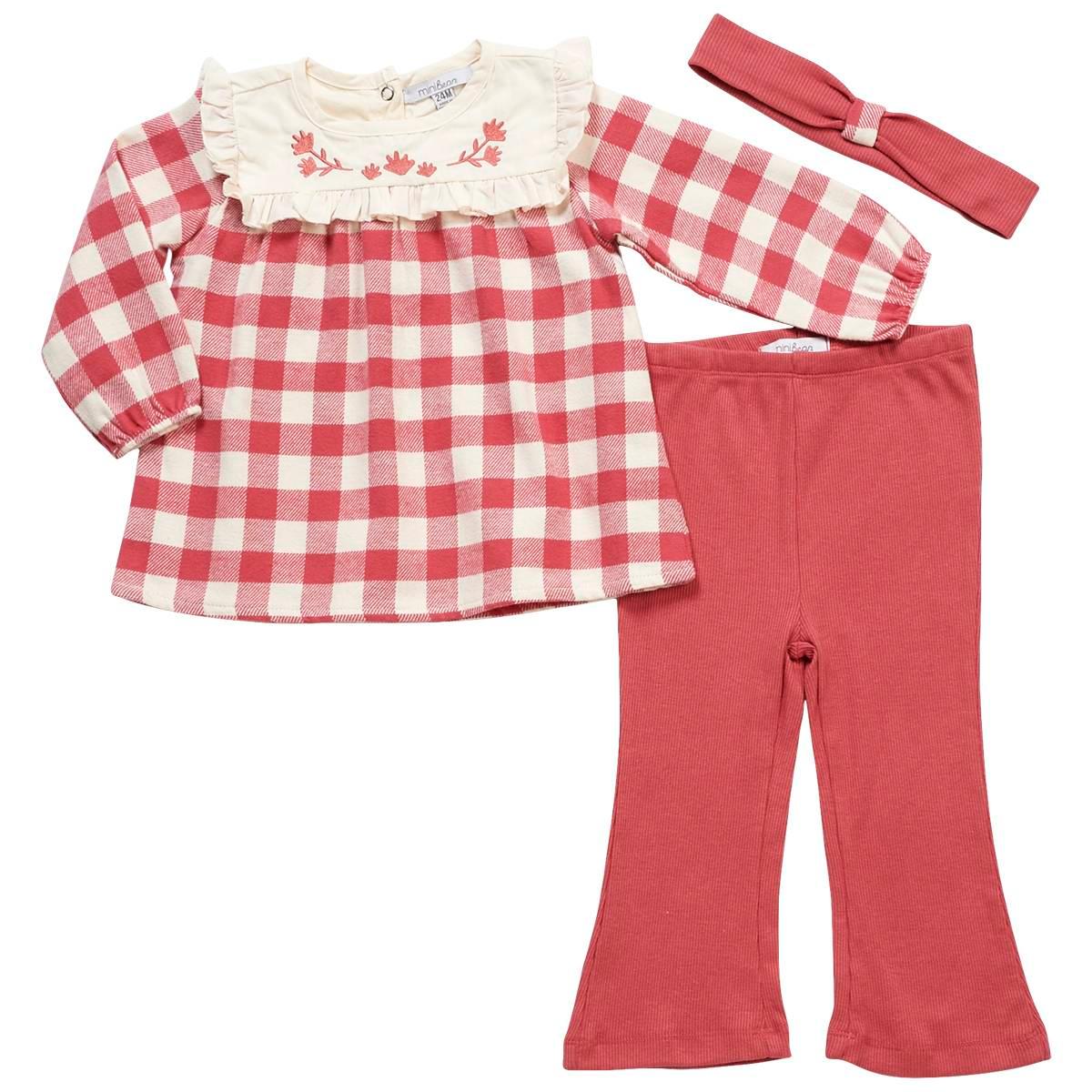 Click here for Baby Girl (12-24M) Mini Bean 3pc. Check Peplum Top... prices