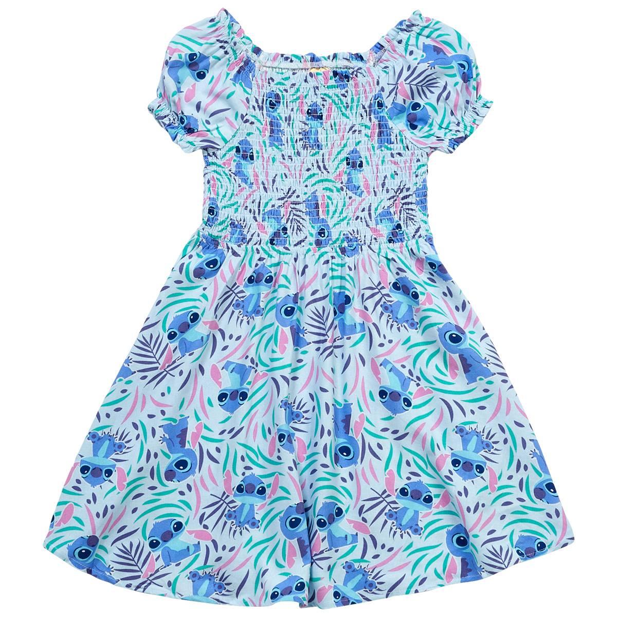 Click here for Girls (7-12) Disney Lilo & Stitch Floral Smocked D... prices