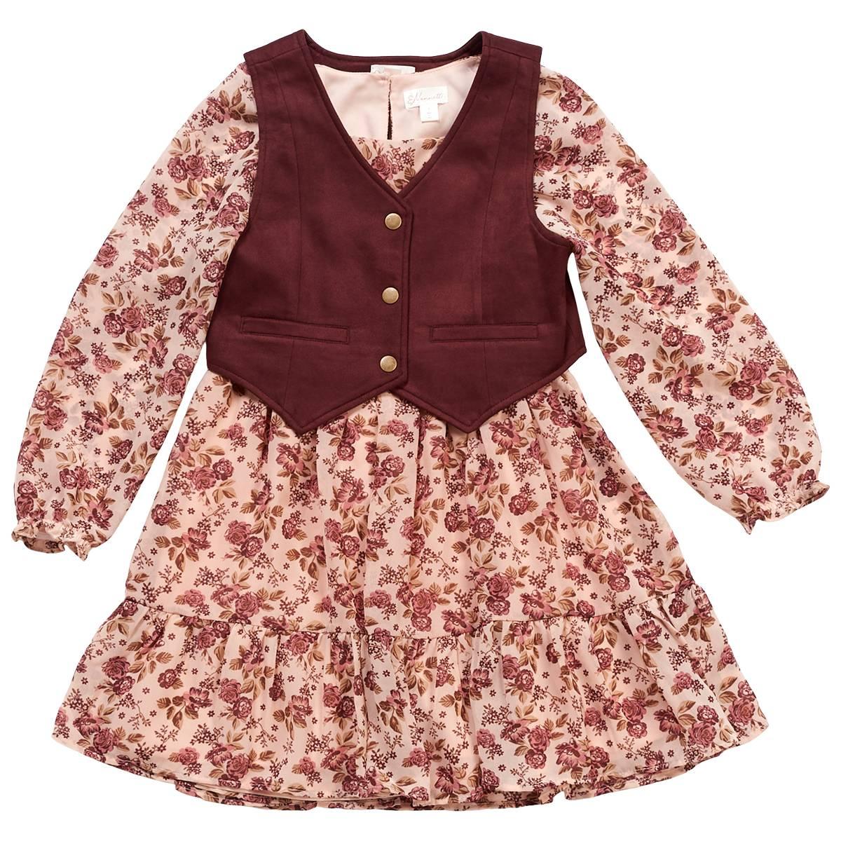 Click here for Girls (7-12) Nannette 2pc. Long Sleeve Floral Dres... prices