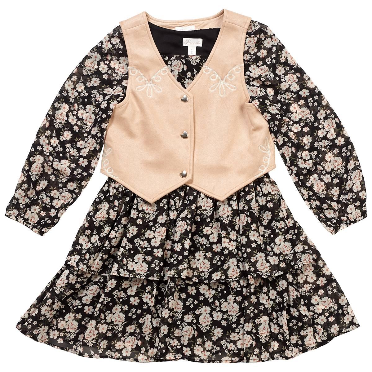 Click here for Girls (7-12) Nannette 2pc. Floral Dress with Weste... prices