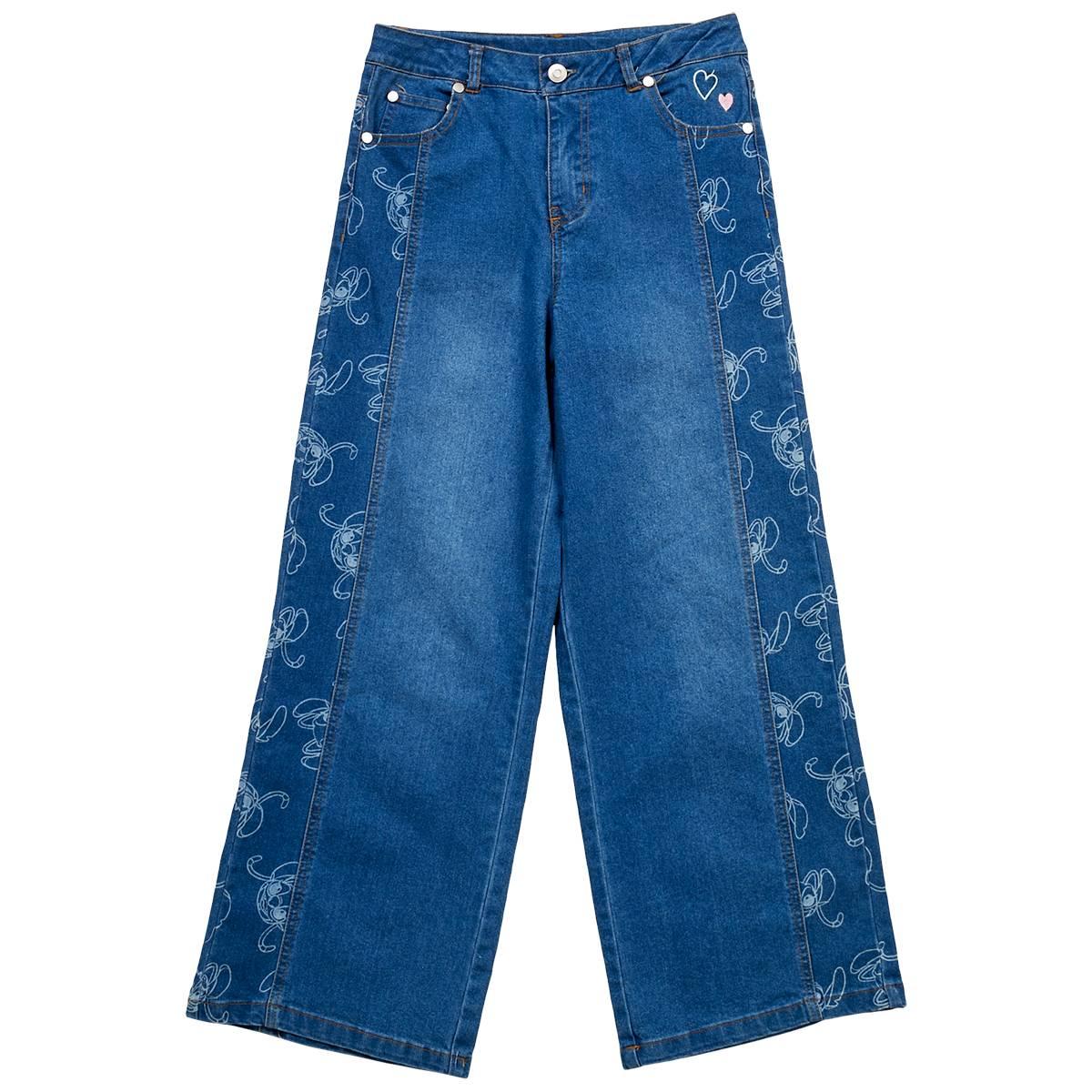 Click here for Girls (7-12) Disney Stitch & Angel Wide Leg Jeans prices