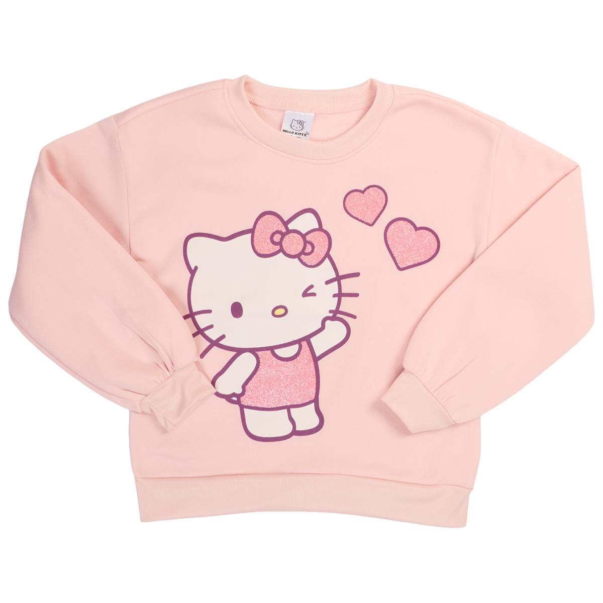 Click here for Girls (7-12) Hello Kitty(R) Solid Shimmer Heart Sw... prices