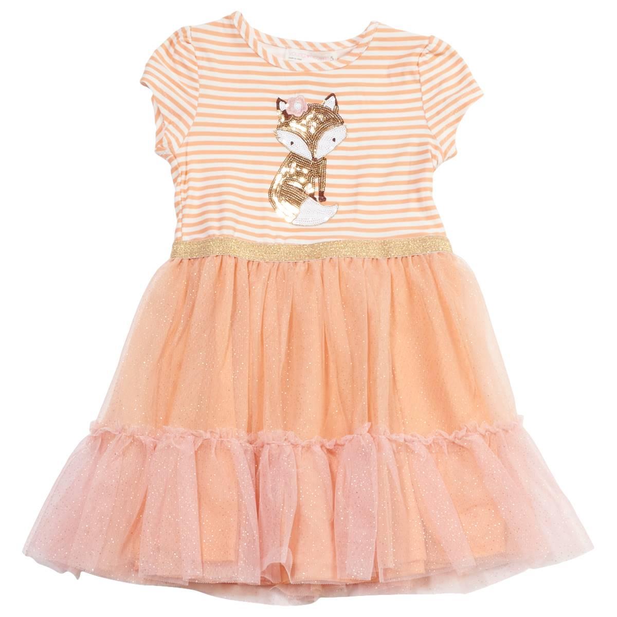 Click here for Girls (4-6x) Young Hearts Striped Short Sleeve Fox... prices