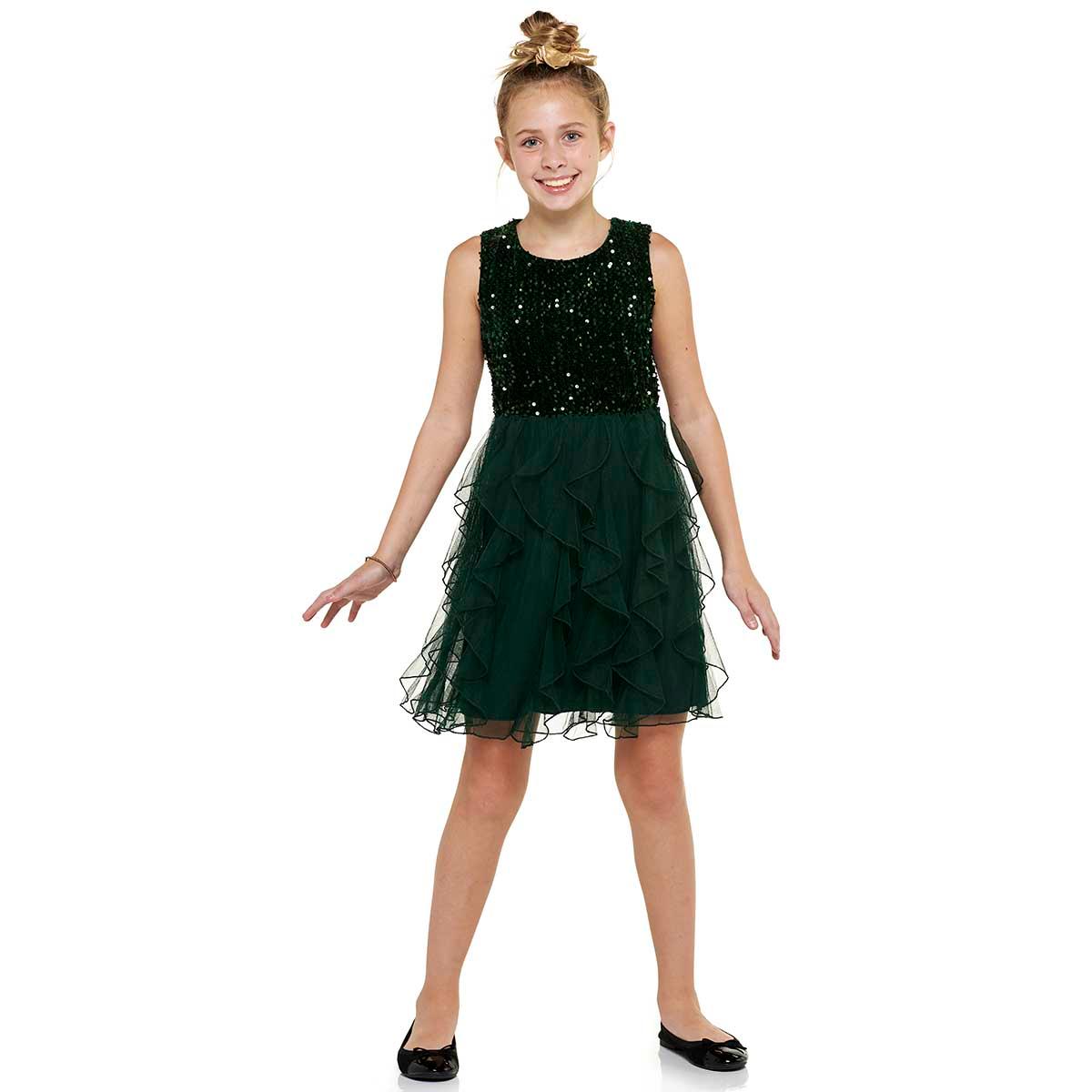 Click here for Girls (7-16) Speechless(R) Sequin Bodice Cascade S... prices