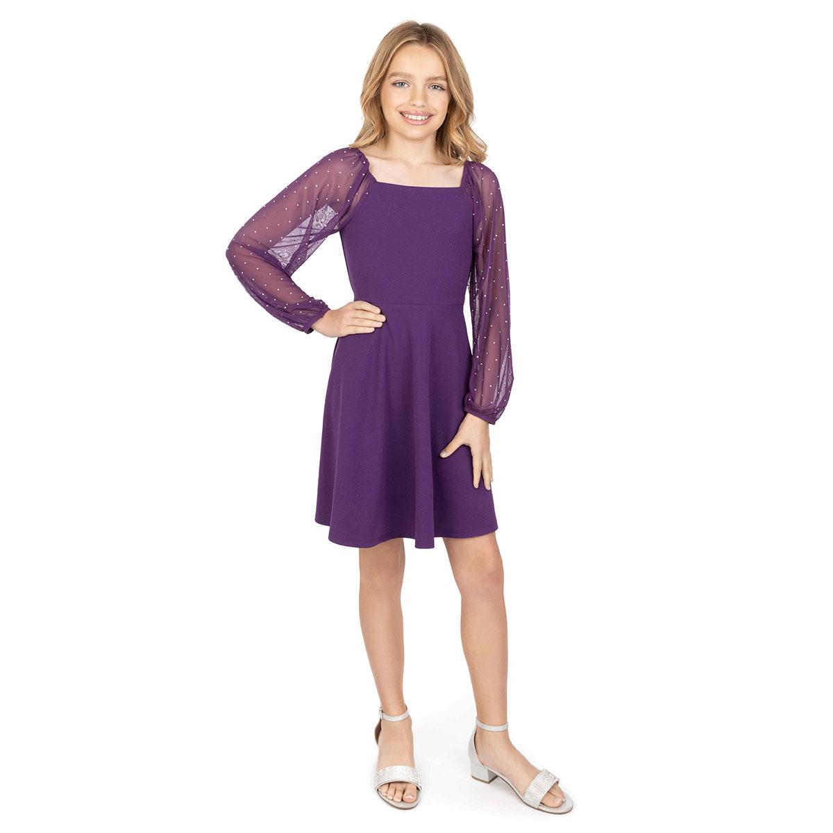 Click here for Girls (7-16) Speechless(R) Jeweled Long Sleeve Sol... prices