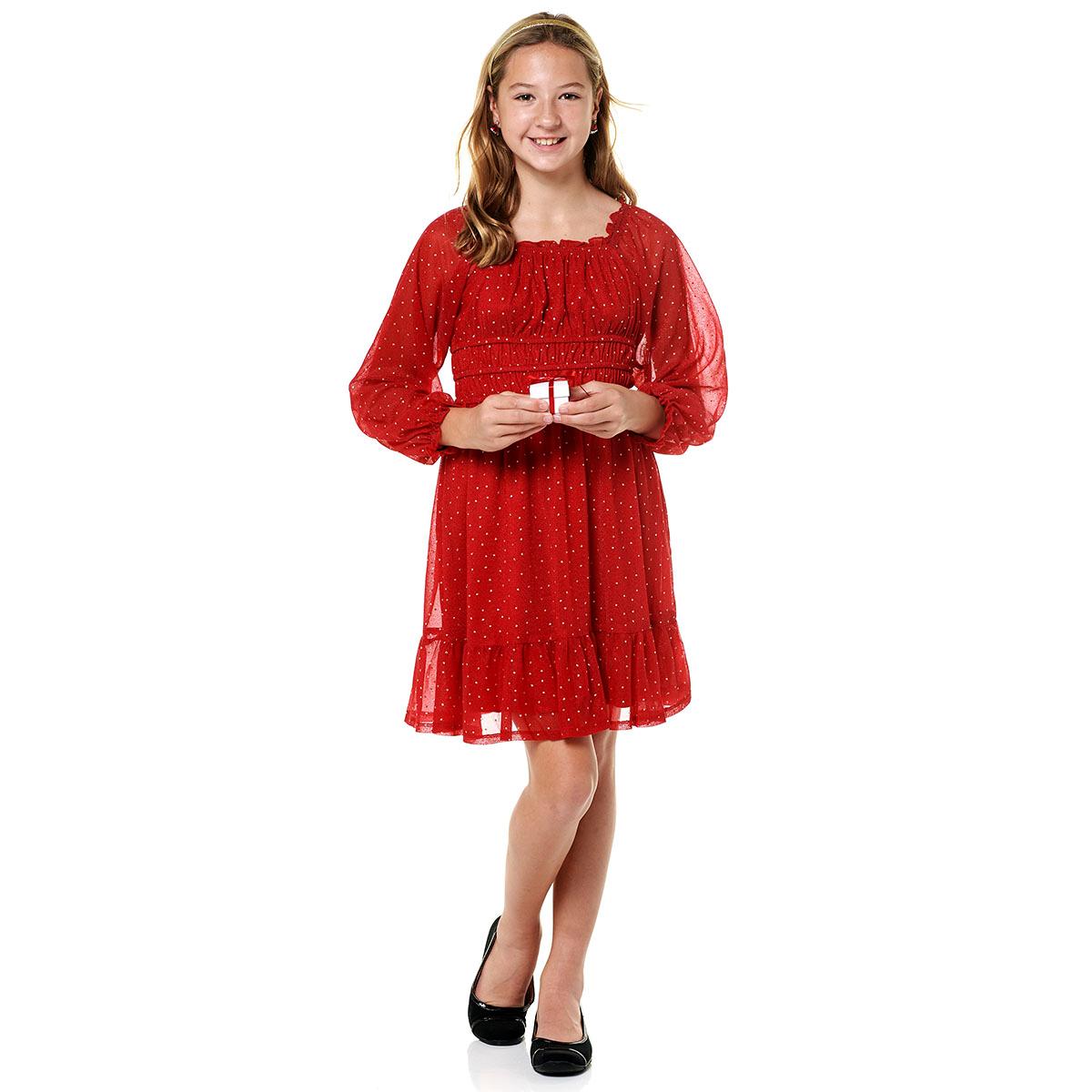 Click here for Girls (7-16) Speechless(R) Shine Dot Ruched Dress... prices