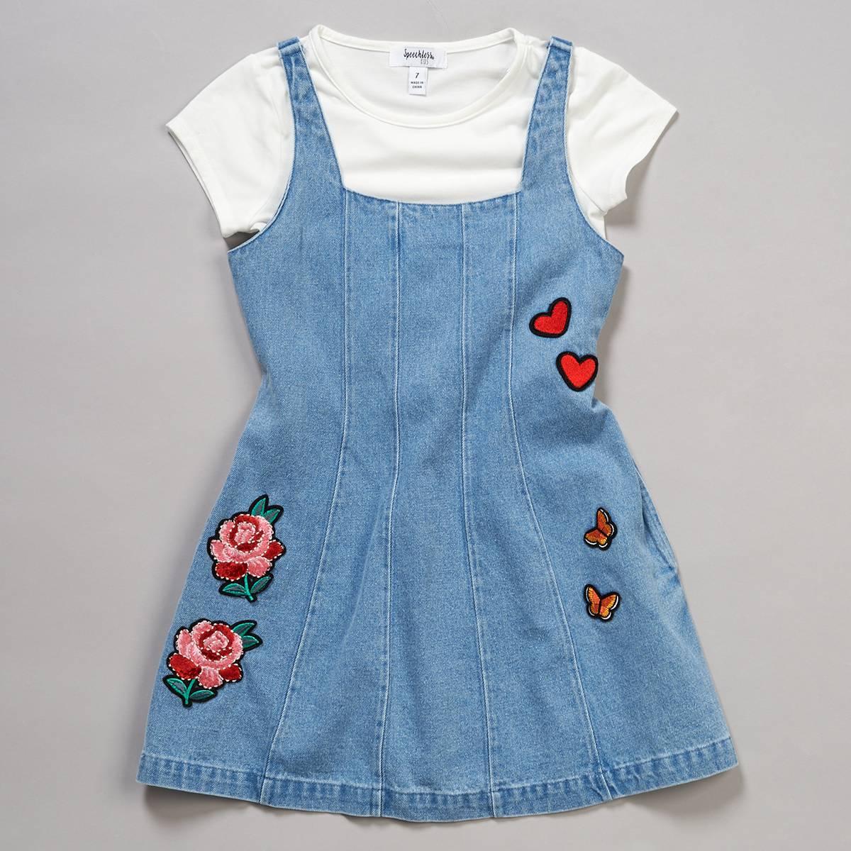 Click here for Girls (7-16) Speechless(R) Denim Patch Jumper with... prices