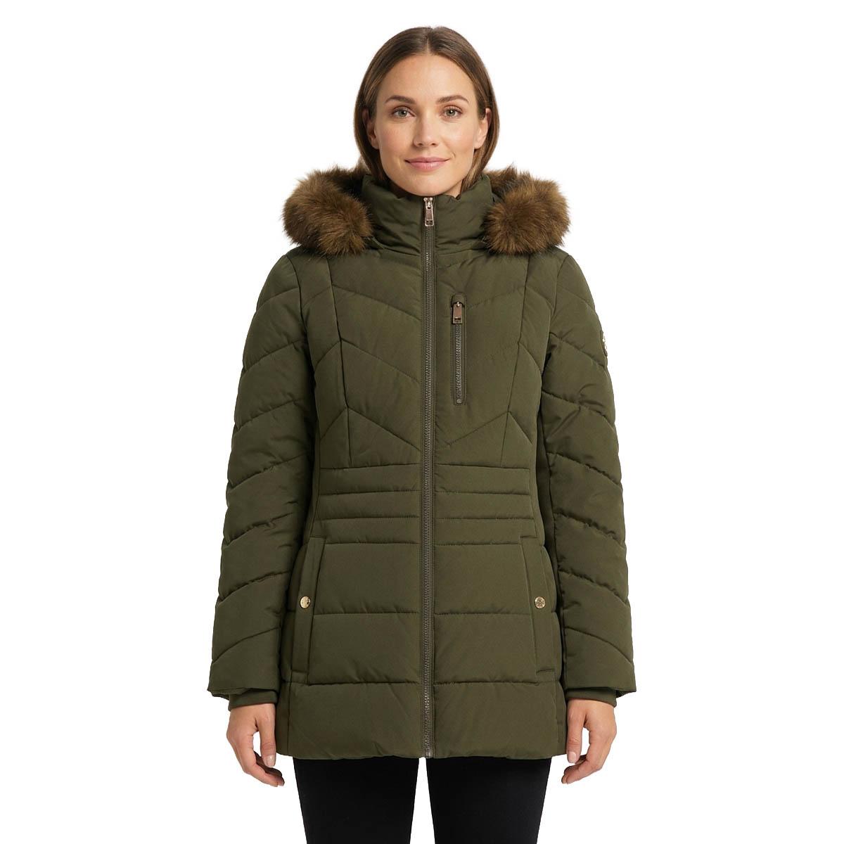 Click here for Petite Michael Kors Puffer Coat w/Chest Zipper & F... prices