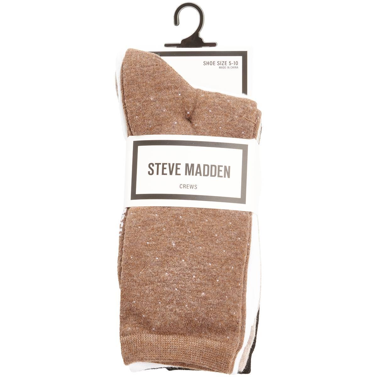 Click here for Womens Steve Madden 5pk. Pin Dot Crew Socks prices