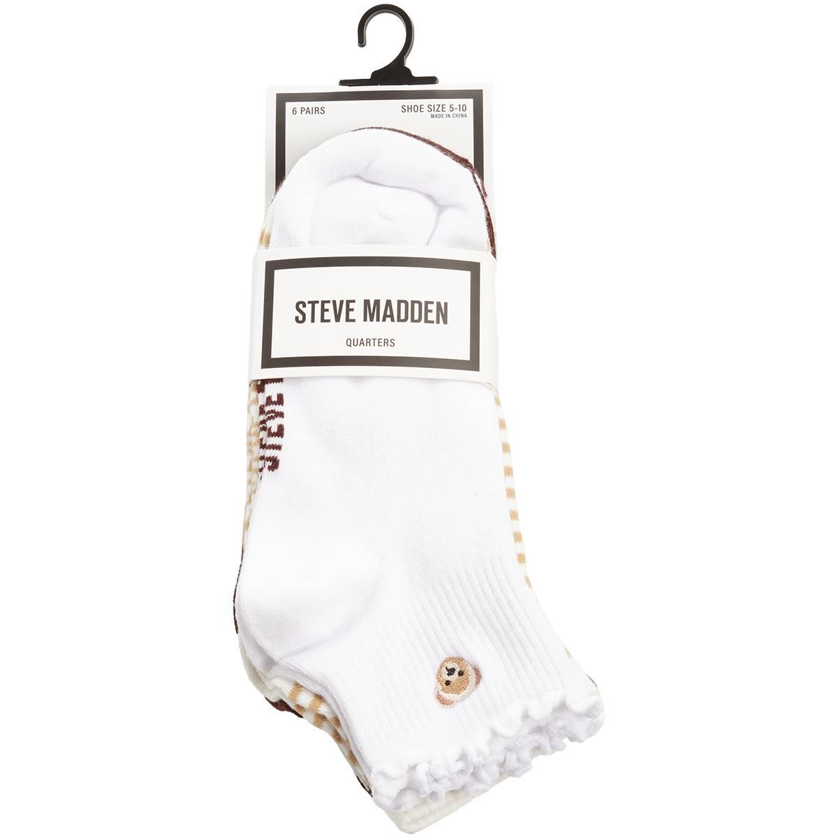 Click here for Womens Steve Madden 6pk. Teddy Embroider Lettuce Q... prices