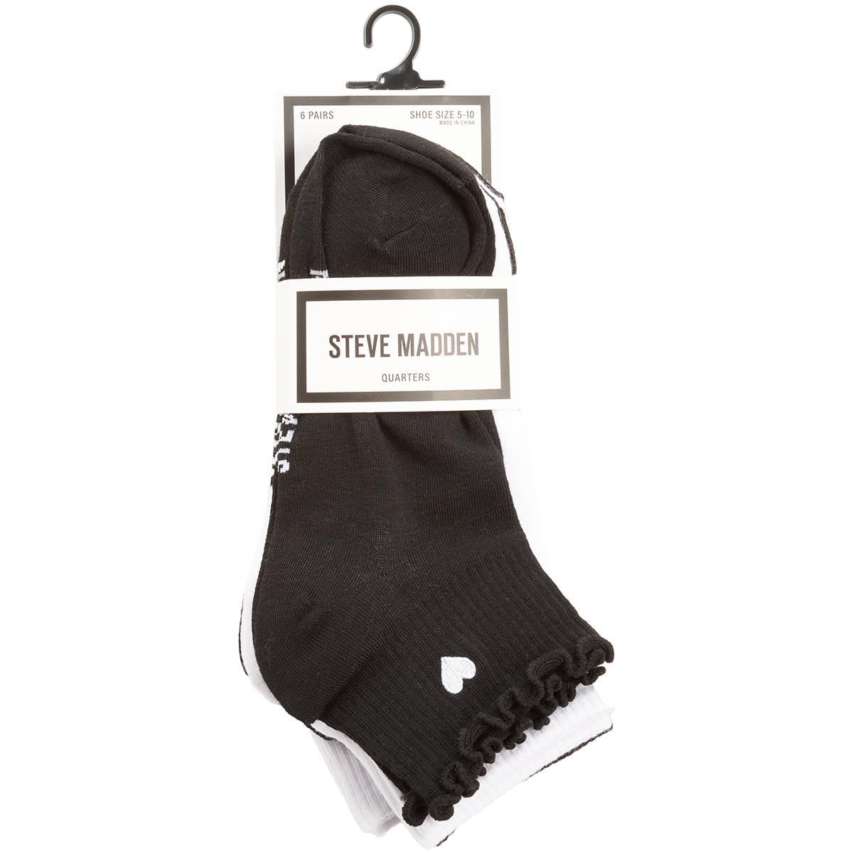 Click here for Womens Steve Madden 6pk. Heart Lettuce Edge Quarte... prices