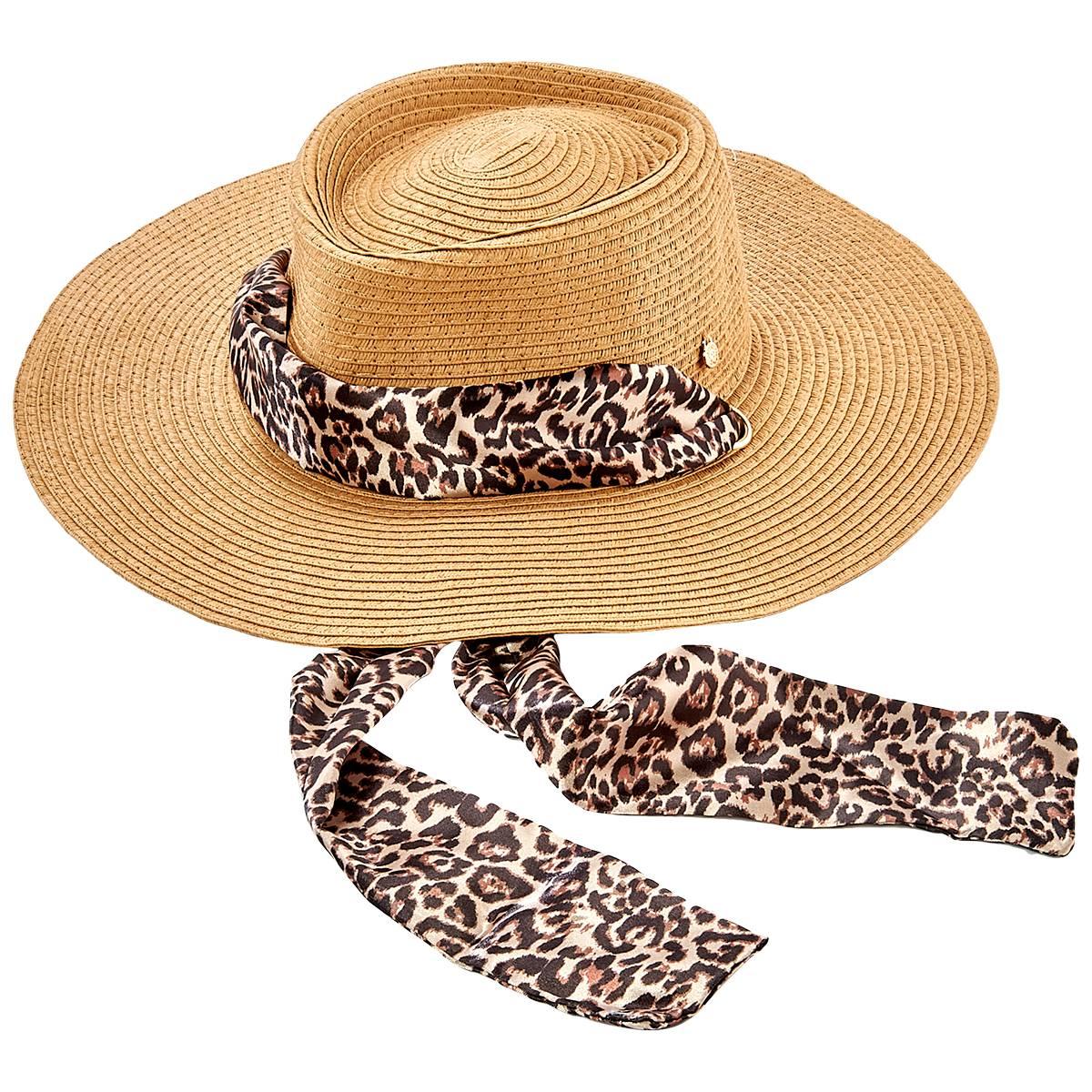 Click here for Womens Anne Klein Leopard Floppy Scarf Hat prices