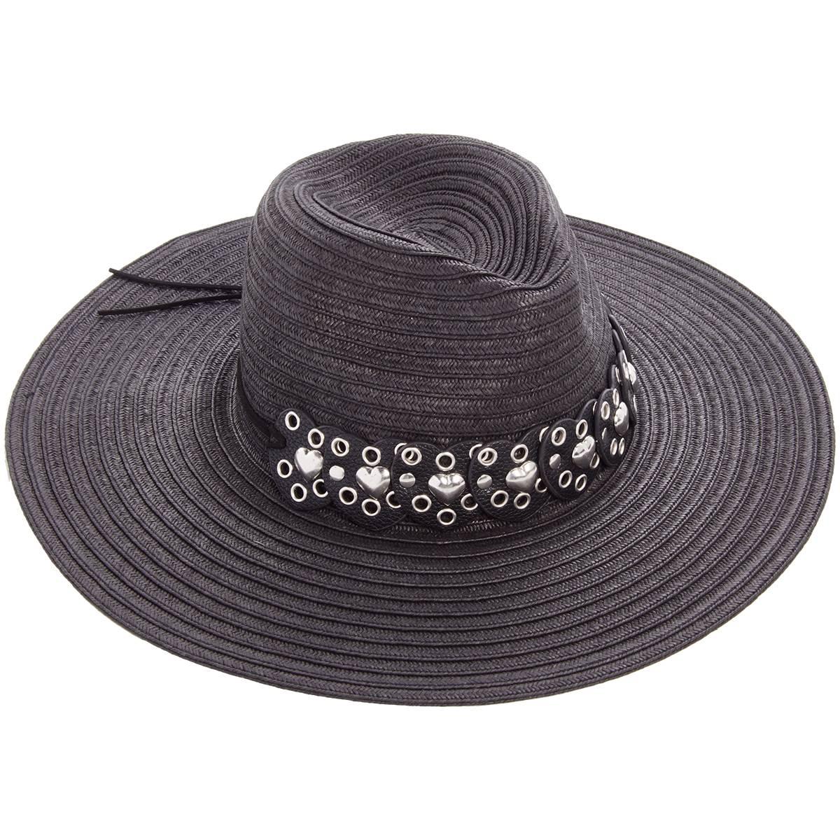 Click here for Womens Steven Madden Heart Band Panama Hat prices