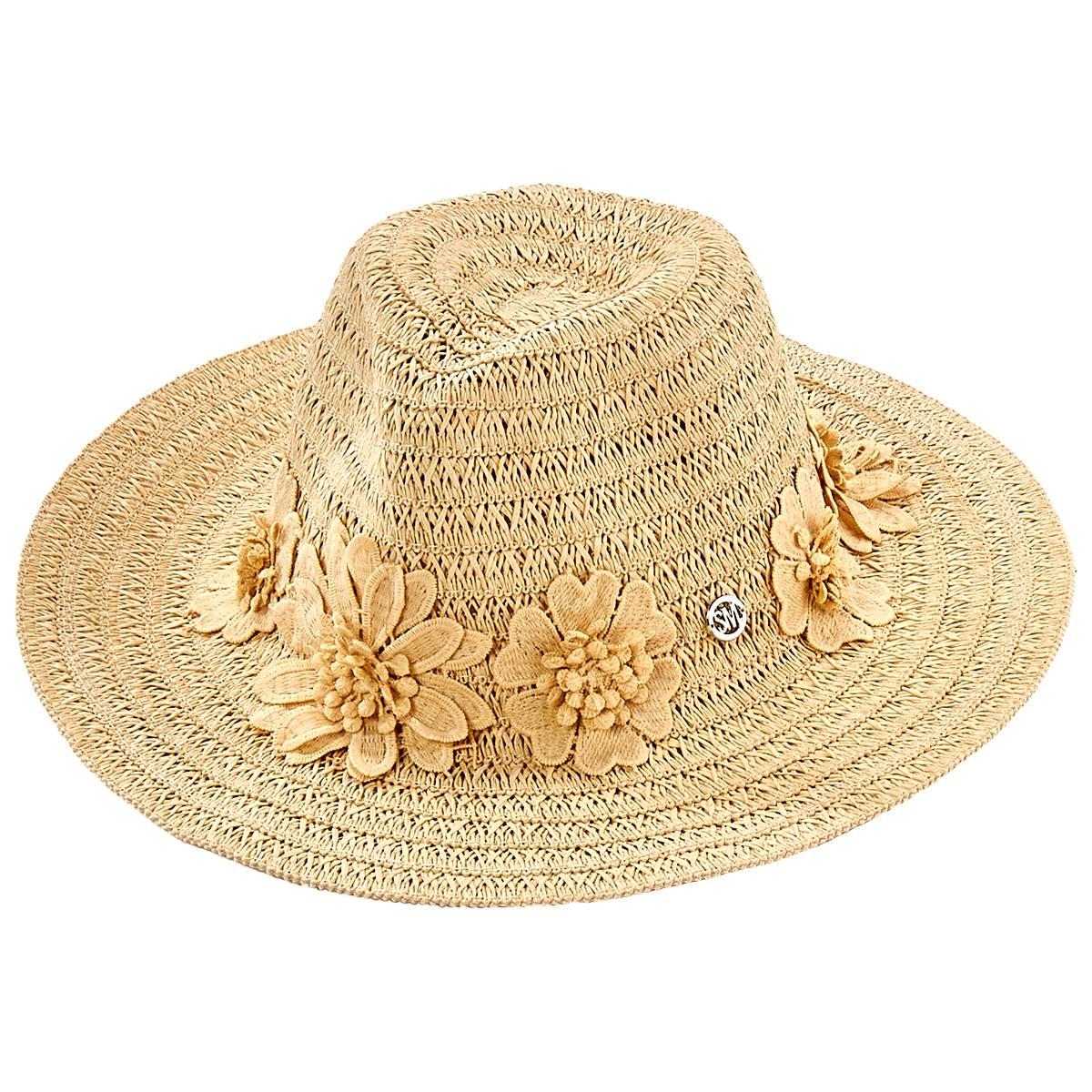 Click here for Womens Steve Madden Embroidered Floral Panama Hat prices