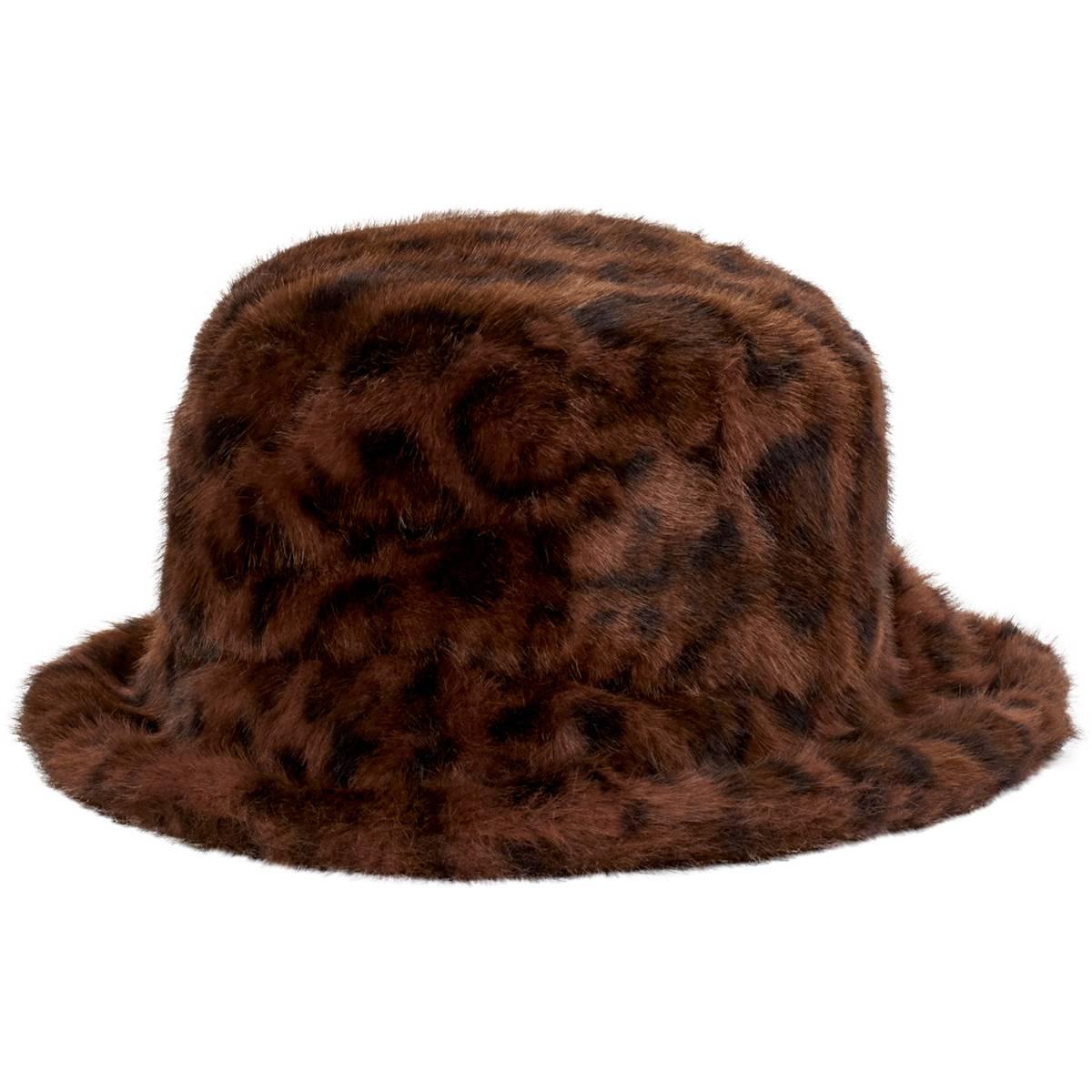 Click here for Womens Steve Madden Leopard Fur Bucket Hat prices