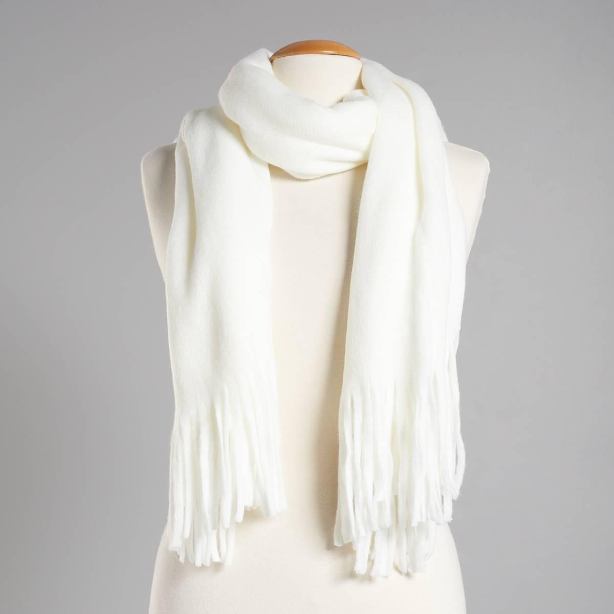 Click here for Womens Steve Madden Soft Woven Scarf - Ivory prices