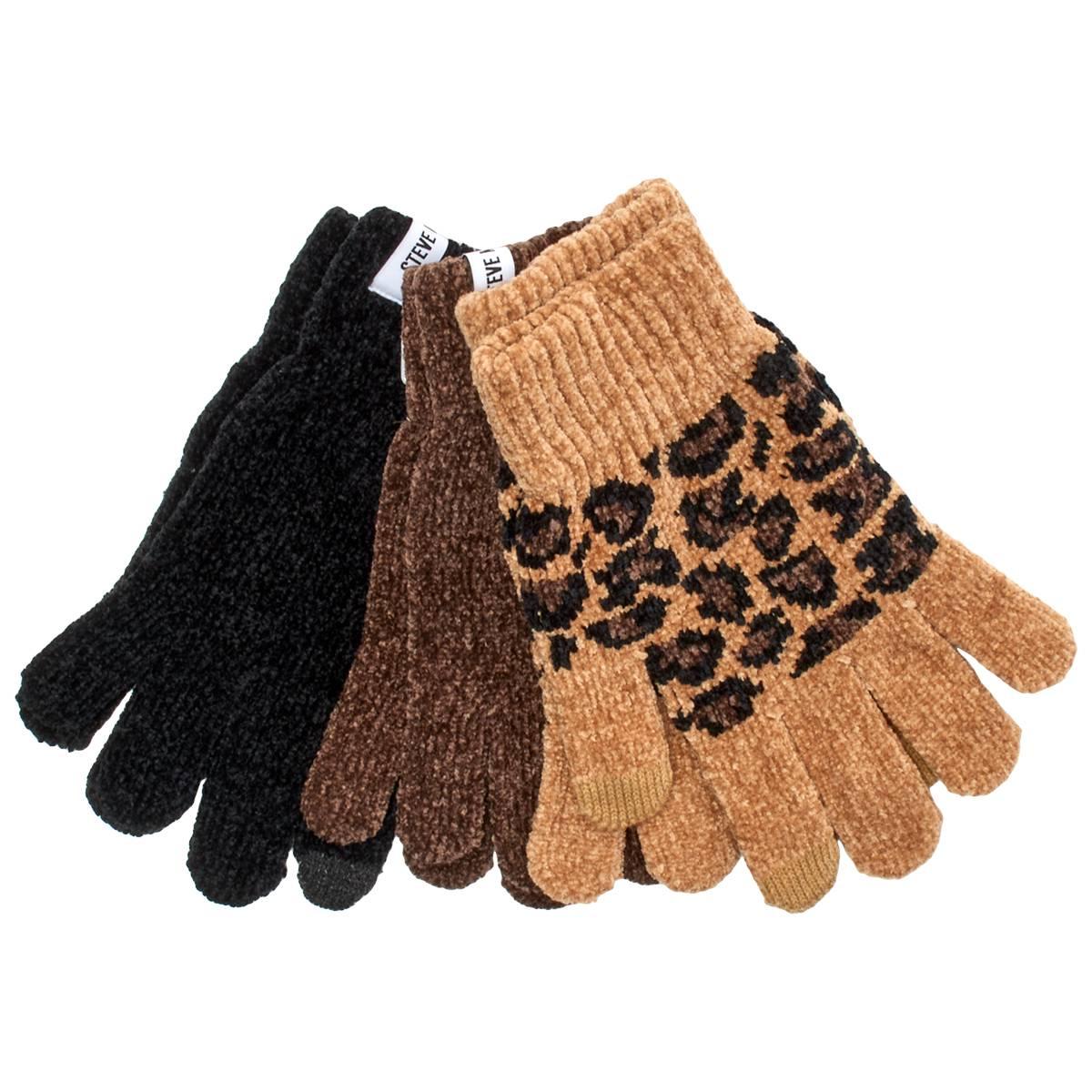 Click here for Womens Steve Madden Animal 3pk Gloves prices