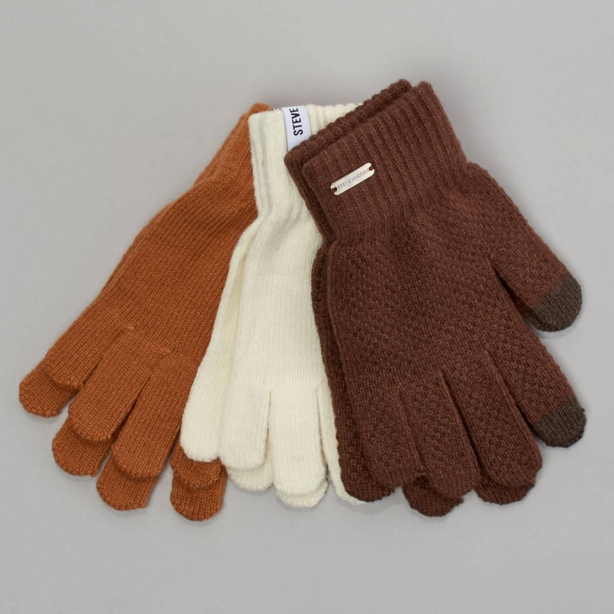 Click here for Womens Steve Madden 3PC Various Knit Gloves prices