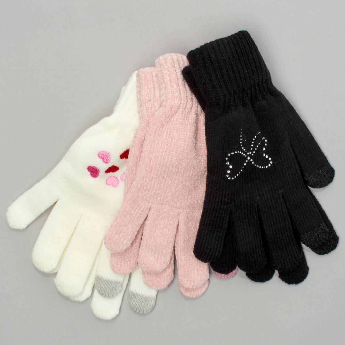 Click here for Womens Betsey Johnson 3pk Gloves prices
