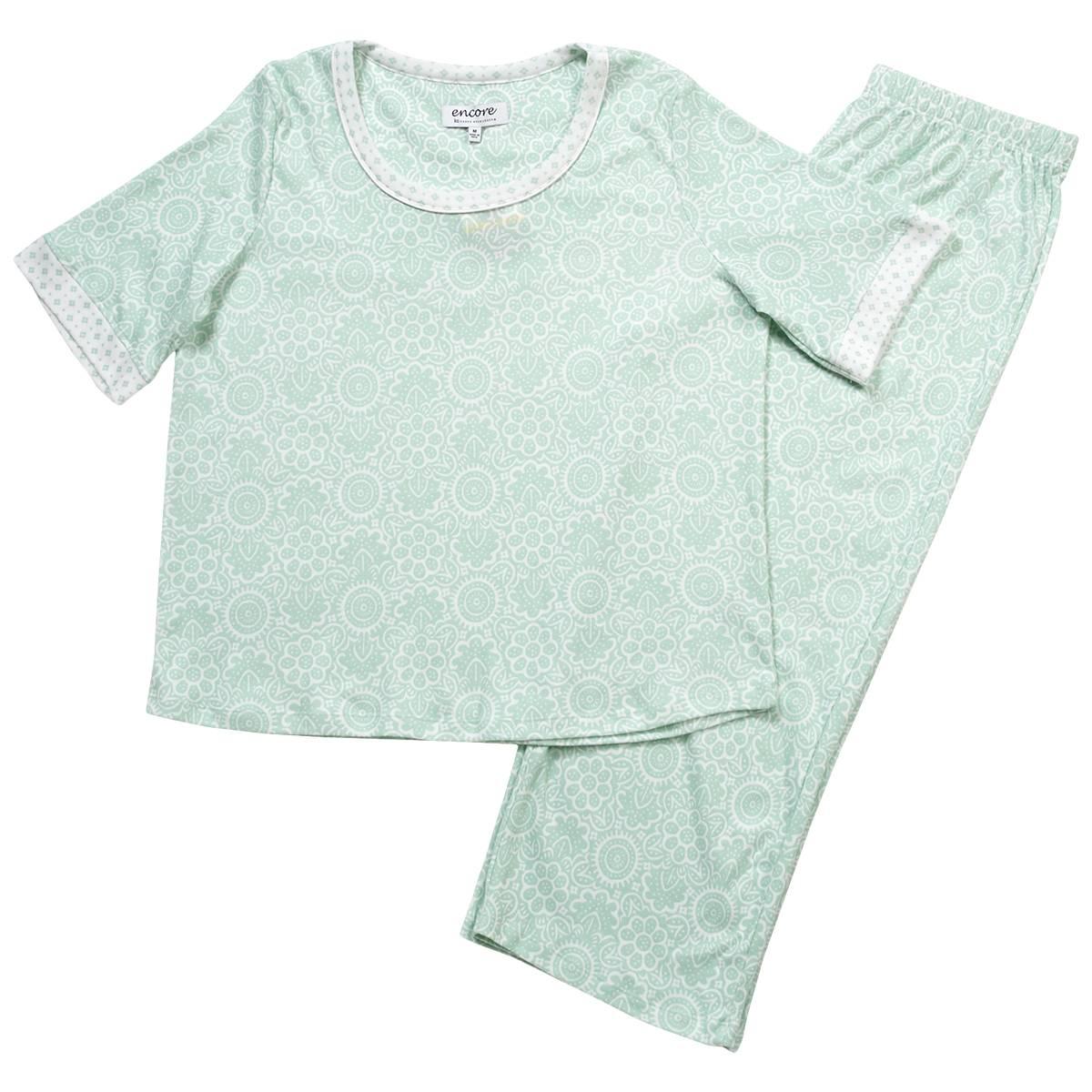 Click here for Plus Size Karen Neuburger Elbow Sleeve Geometric C... prices