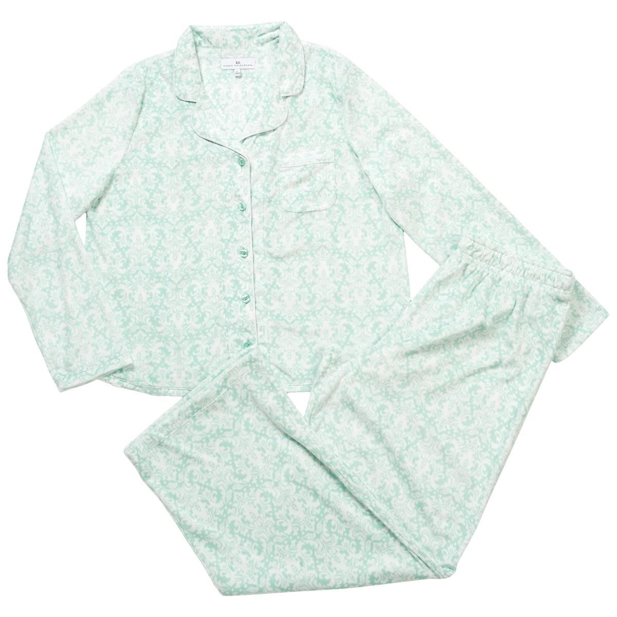 Click here for Womens Karen Neuburger Long Sleeve Folded Damask P... prices