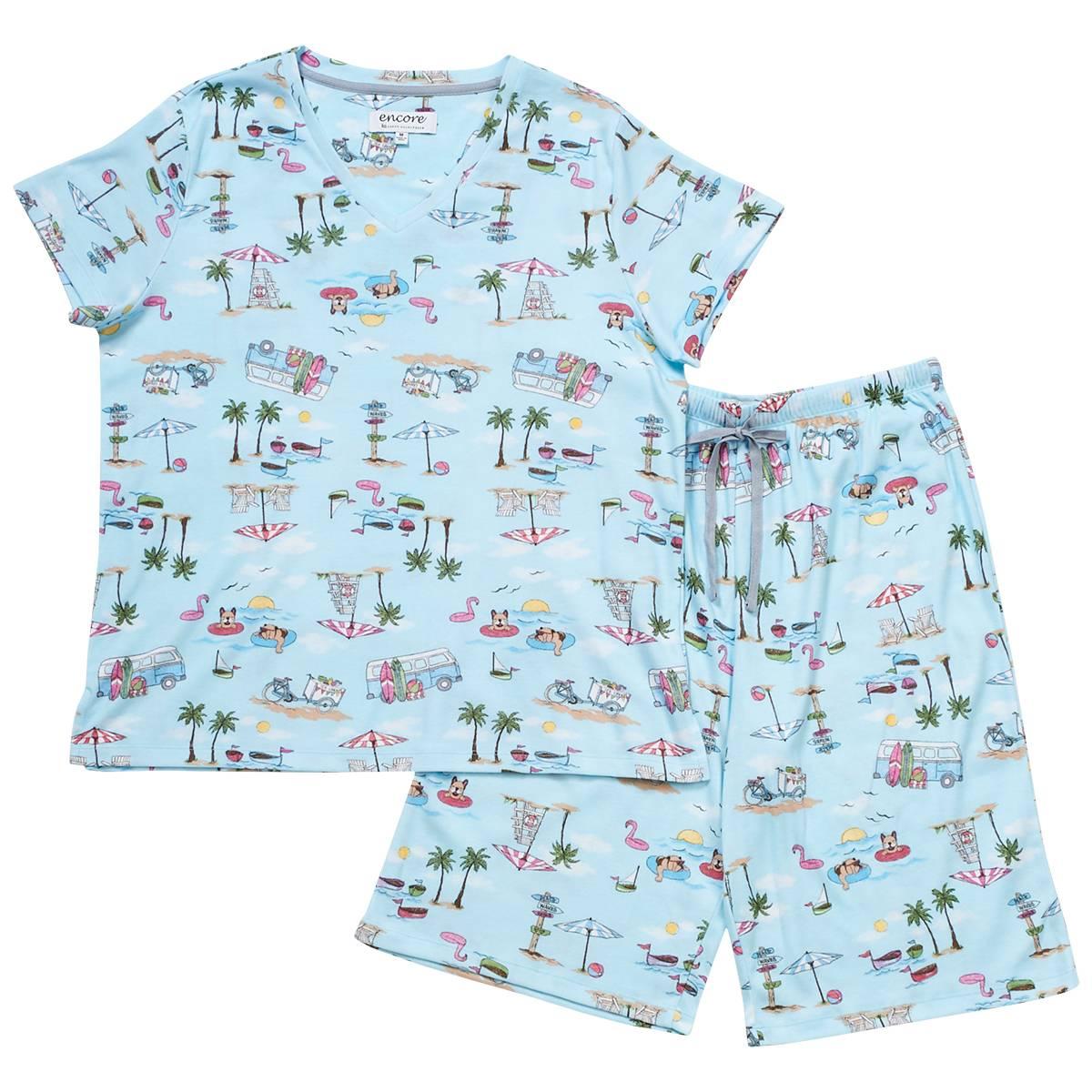 Click here for Petite Karen Neuburger Short Sleeve Beach Bermuda... prices