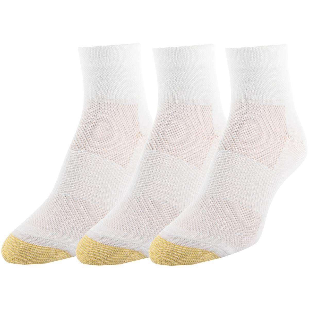 Click here for Womens Gold Toe(R) 3pk. Coolmax Quarter Socks prices