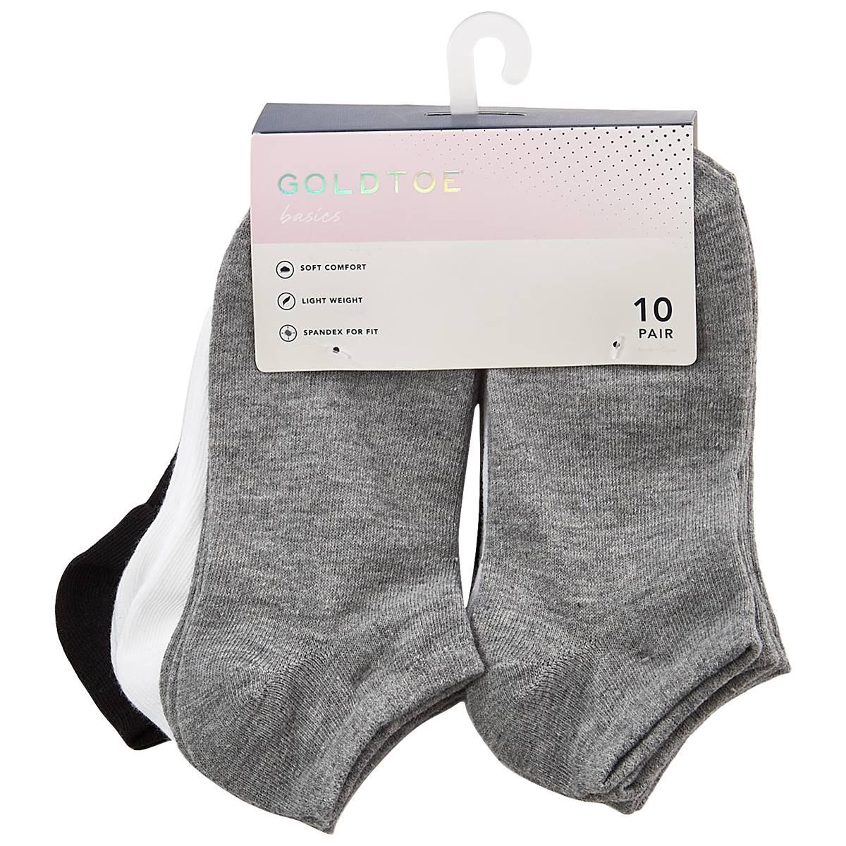 Click here for Womens Gold Toe(R) 10pk. Lightweight No Show Socks prices