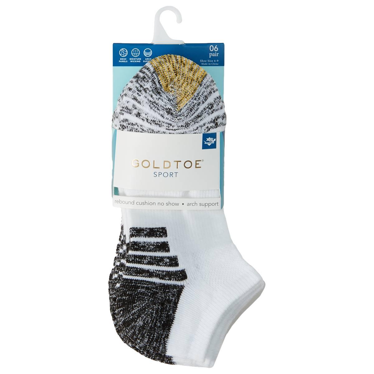 Click here for Womens Gold Toe(R) 6pk. Rebound Cusion No Show Soc... prices