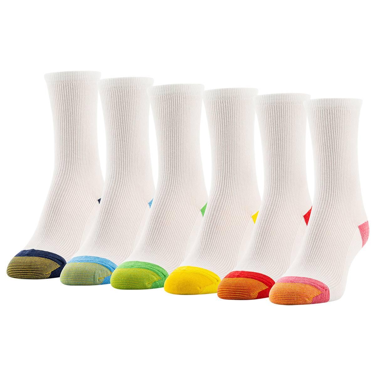 Click here for Womens Gold Toe(R) 6pk. Refined Rib Crew Socks prices