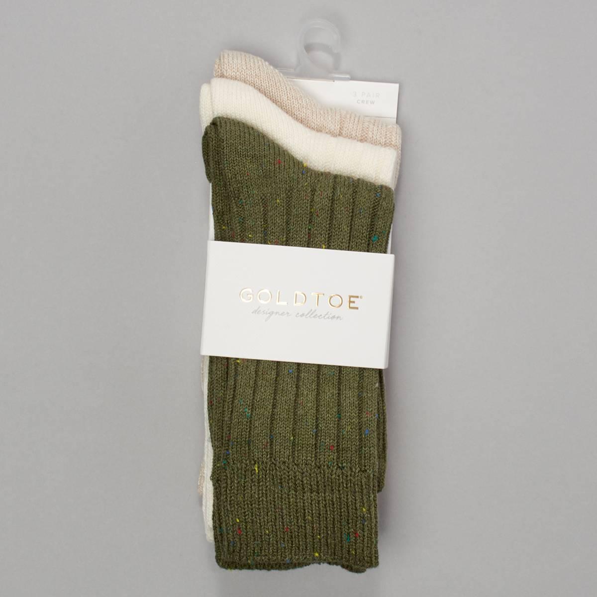 Click here for Womens Gold Toe(R) 3pk. Marled Ribbed Crew Socks prices