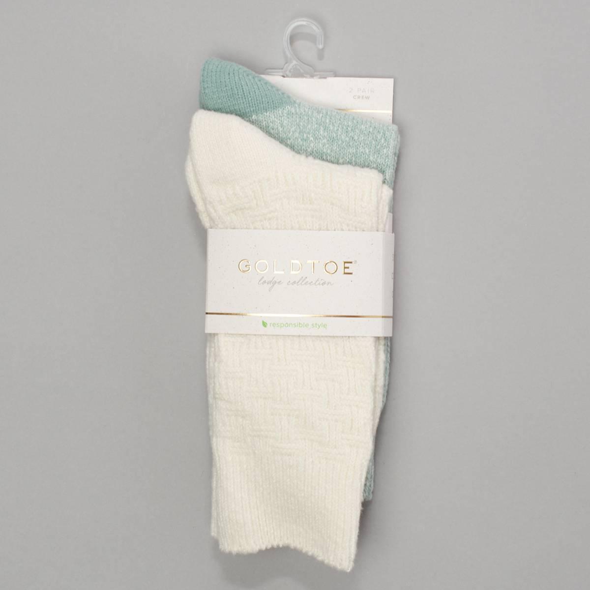 Click here for Womens Gold Toe(R) 2pk.Basket Weave Crew Socks prices