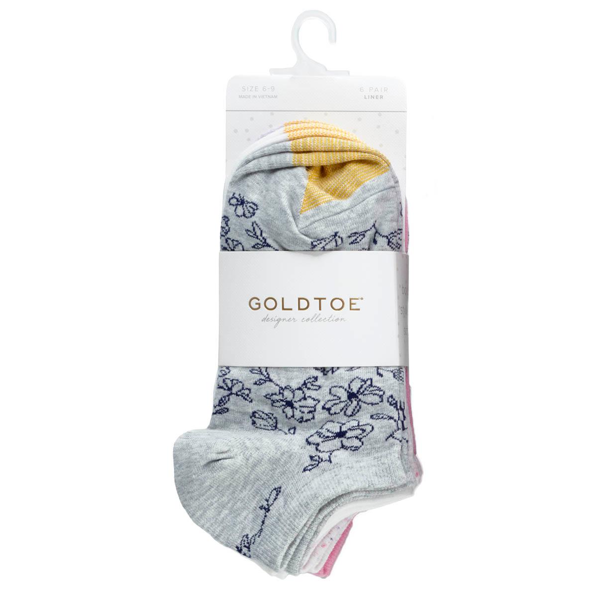 Click here for Womens Gold Toe(R) 6pk. Magnolia Foot Liner prices