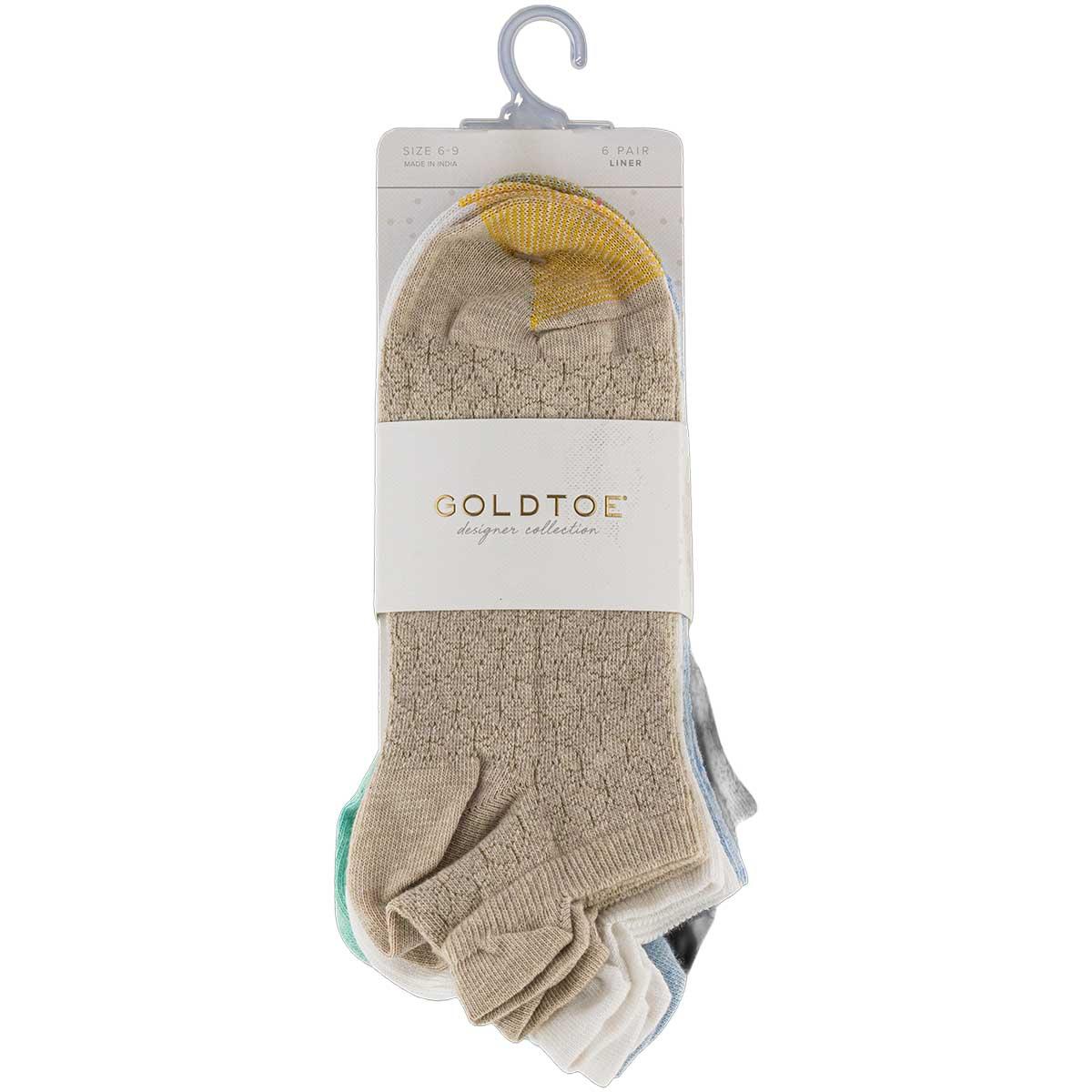 Click here for Womens Gold Toe(R) 6pk. Textured Tab Liner Socks prices